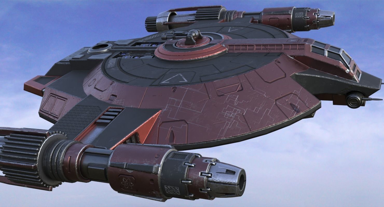 3D model Lancer Class Spaceship Vray VR / AR / low-poly | CGTrader
