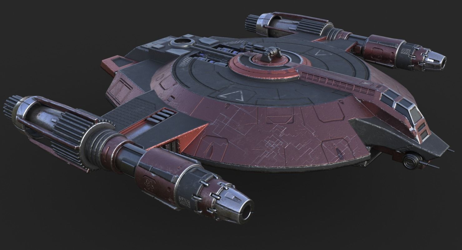 3D model Lancer Class Spaceship Vray VR / AR / low-poly | CGTrader