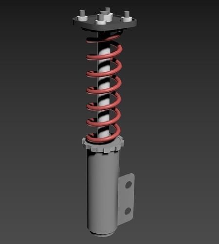 Coilover Spring Assemply - Low Poly count free VR / AR / low-poly 3D ...