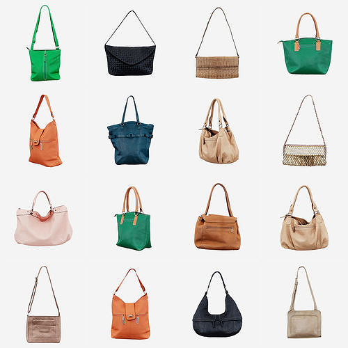3D model 12 Handbags VR / AR / low-poly | CGTrader