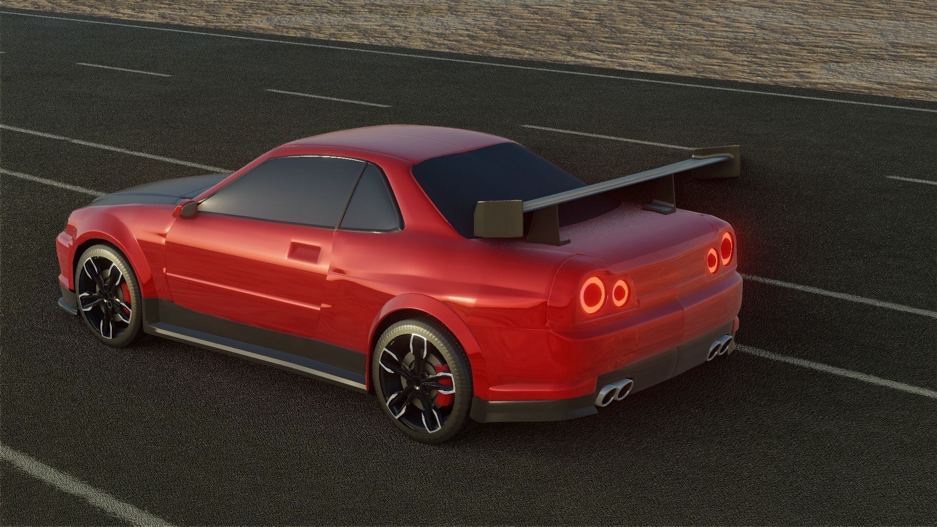 Nissan Gtr-r34 3d model 3D model | CGTrader