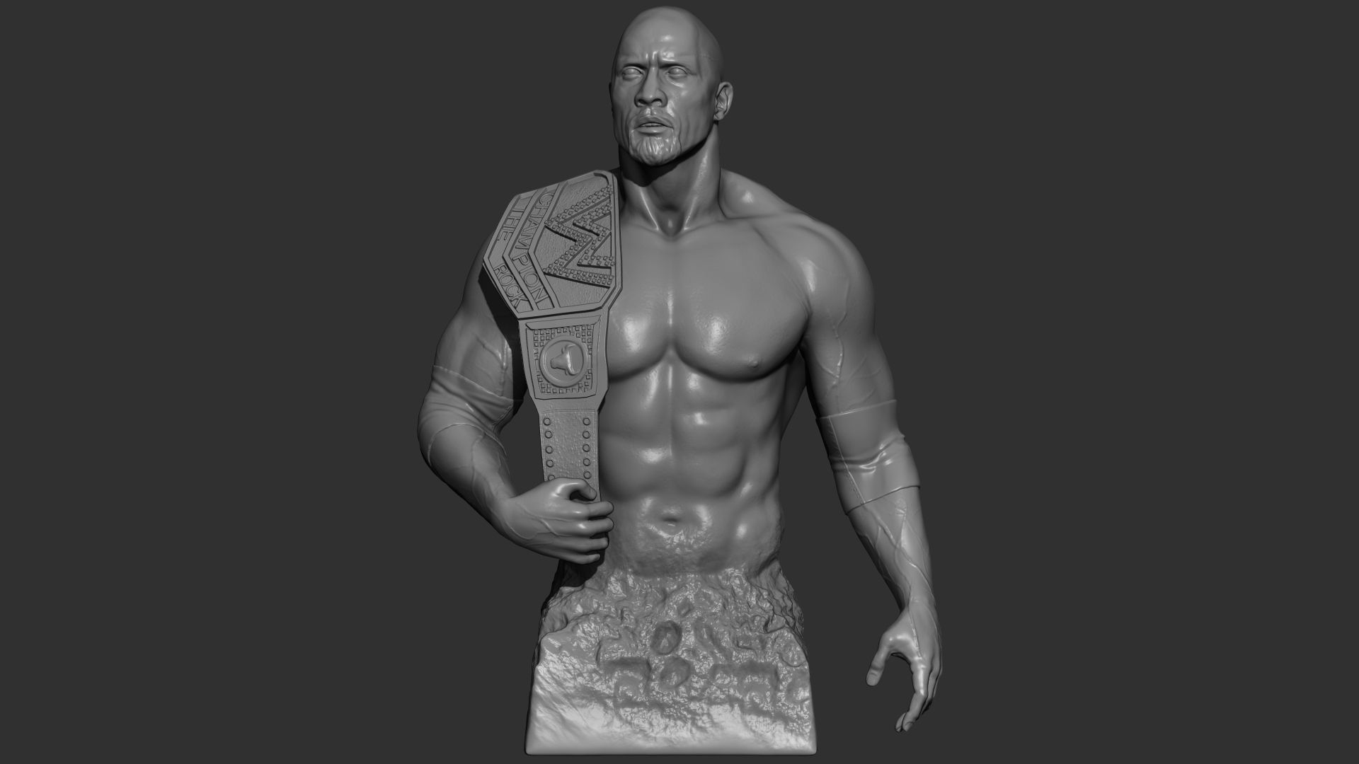 Bust The Rock - Dwayne Johnson 3D Print 3D model 3D printable | CGTrader