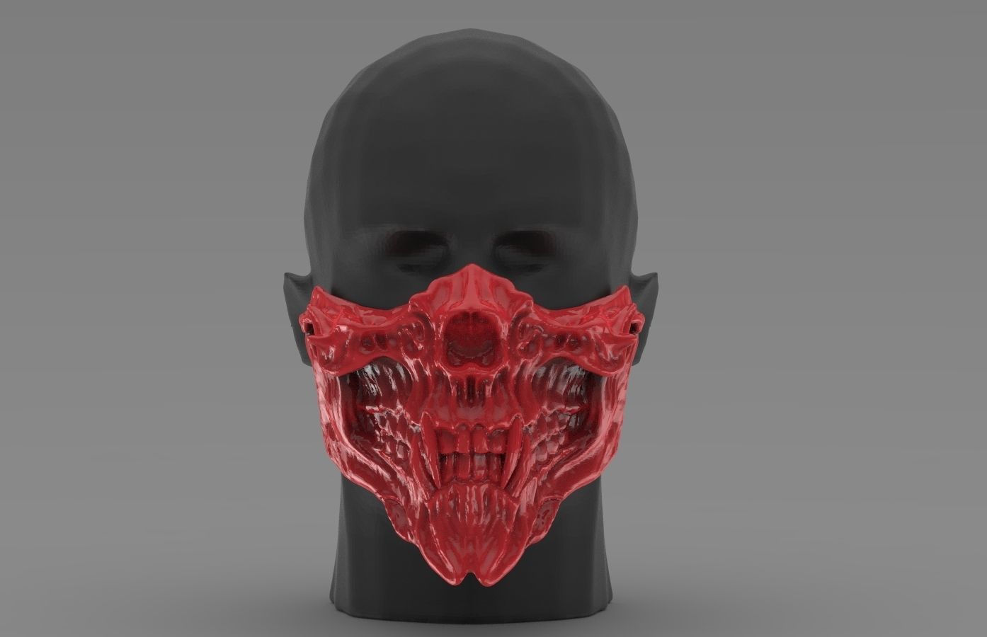 DEMON MASK 3D model 3D printable | CGTrader
