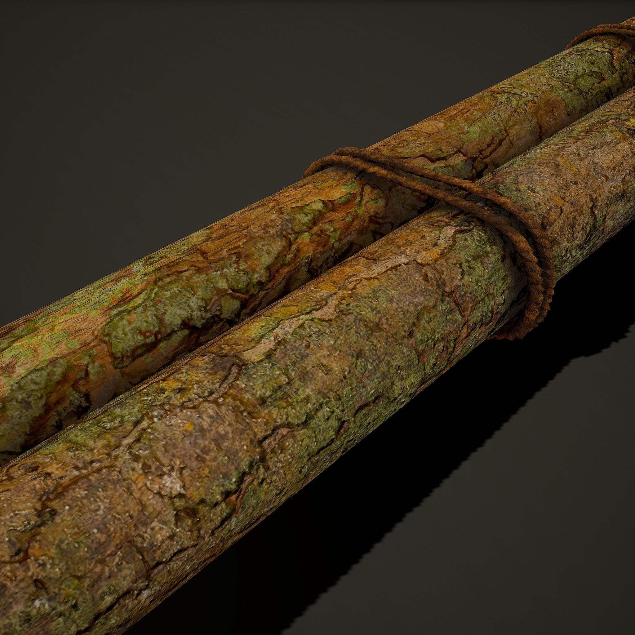 Tied Logs with Rope 3D model | CGTrader