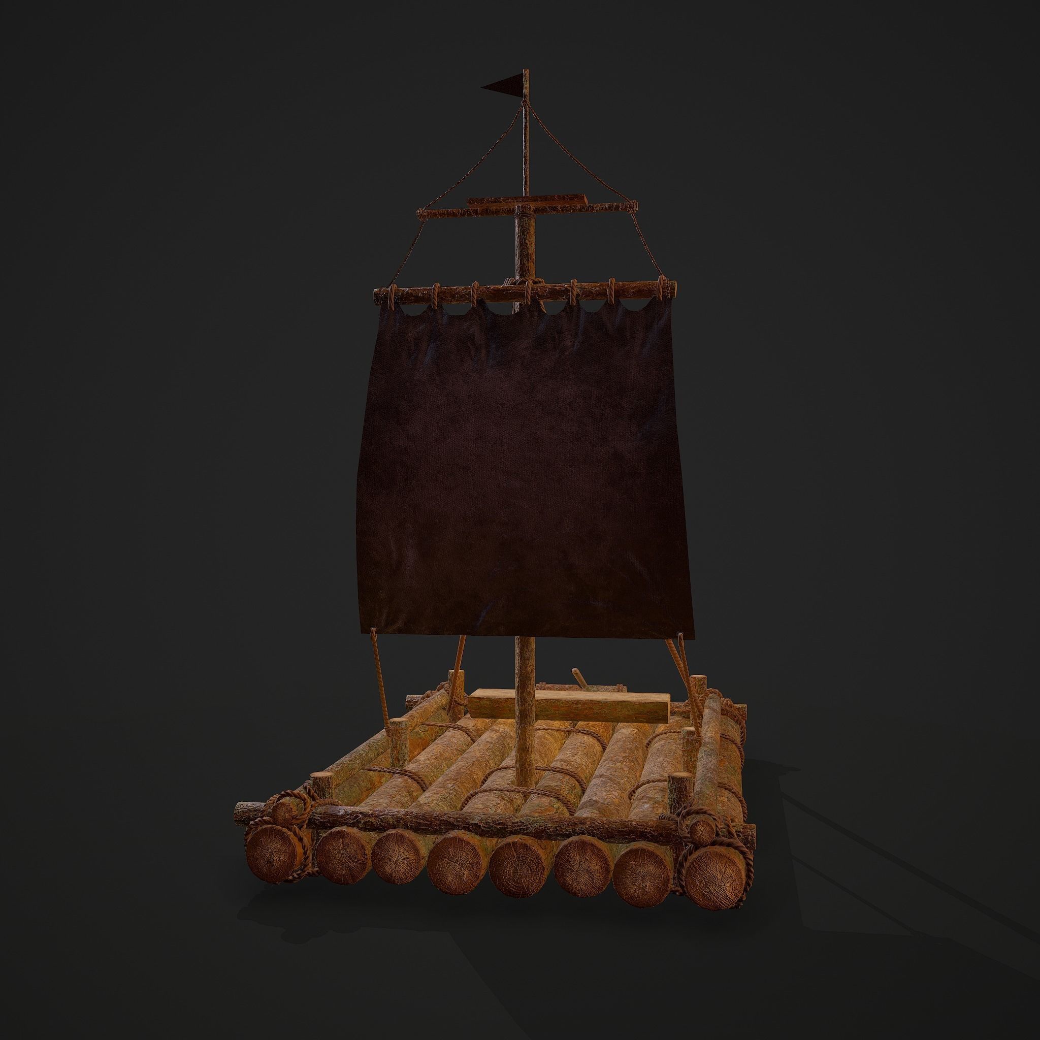 Medieval Raft 3D model | CGTrader