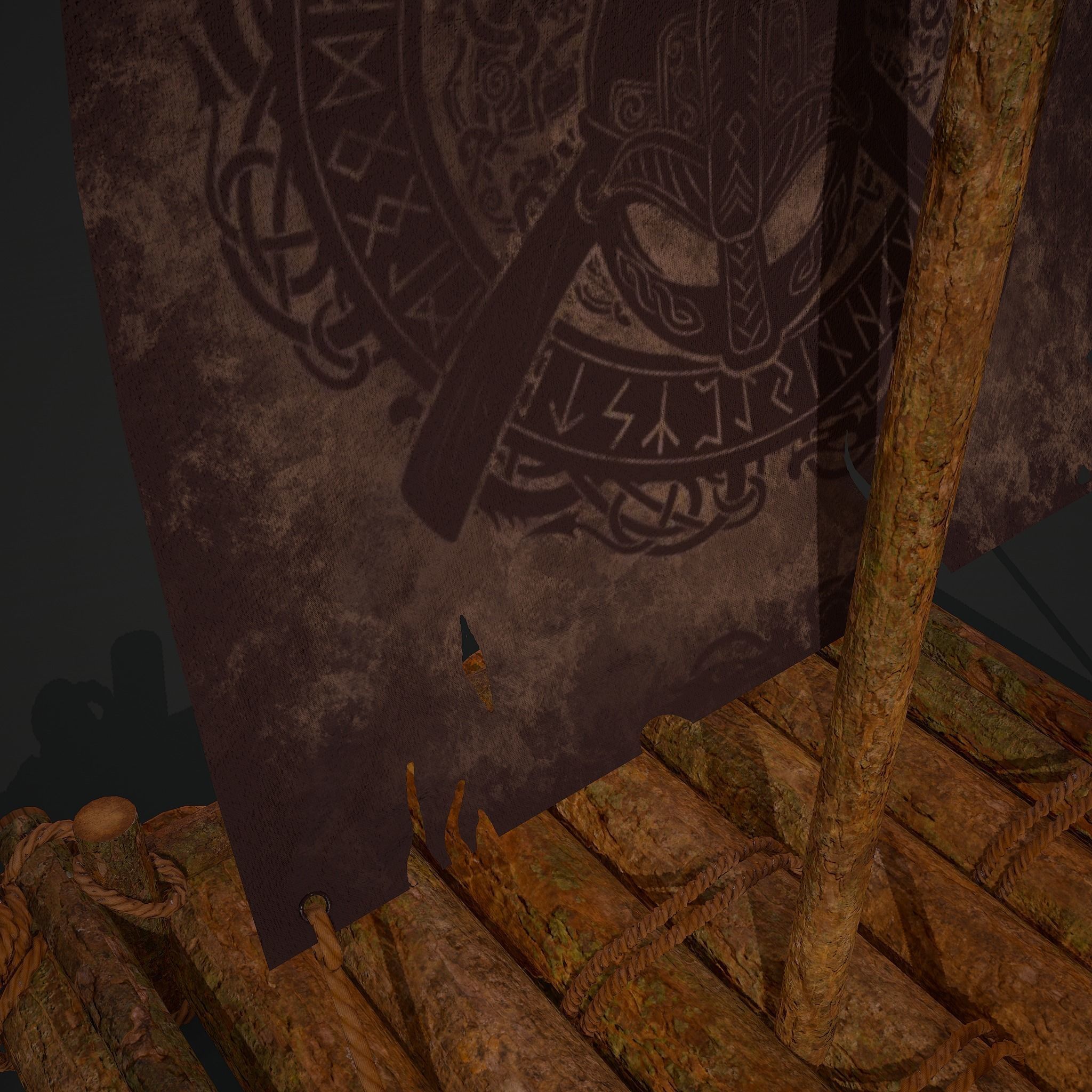 Medieval Raft 3D model | CGTrader