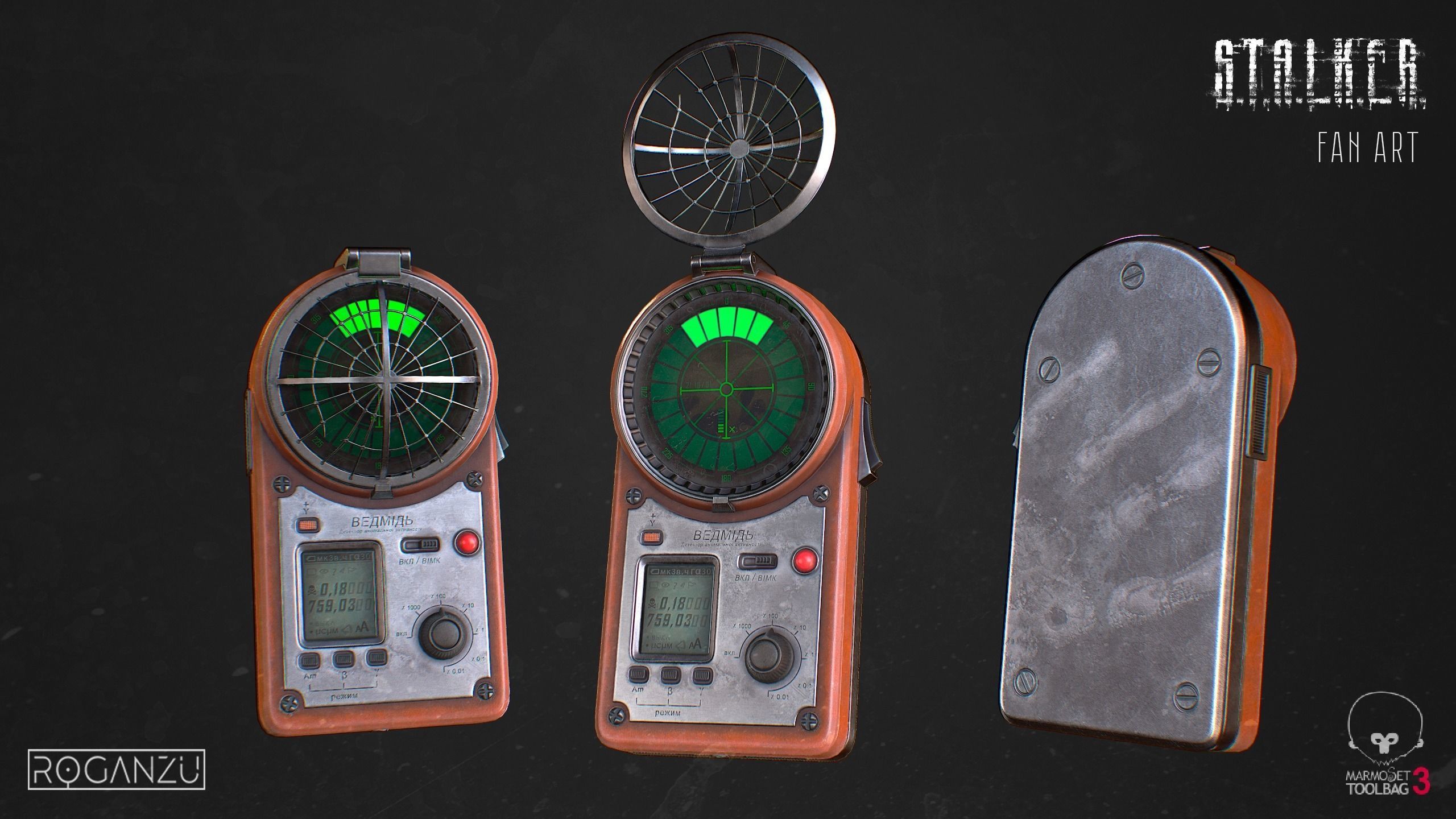 PBR Bear Detector from STALKER Fan Art free VR / AR / low-poly 3D model ...
