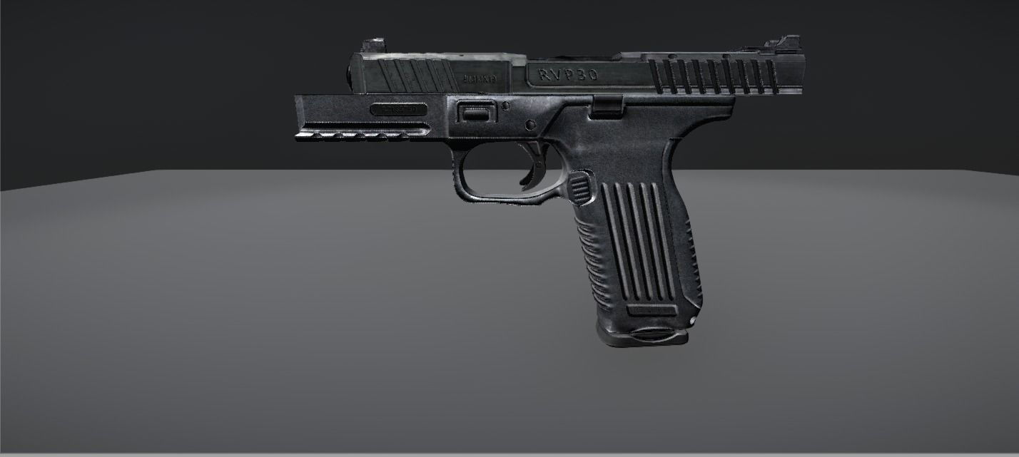A Simple Pistol free 3D model | CGTrader