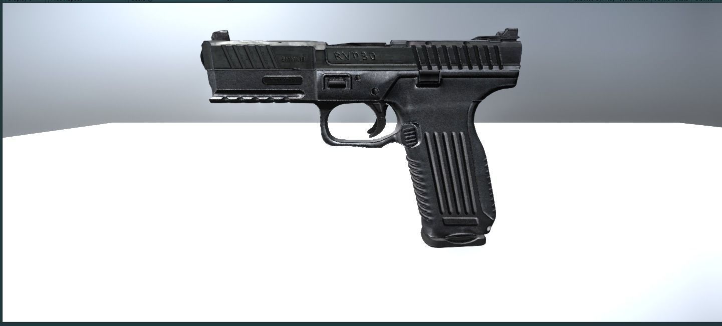 A Simple Pistol free 3D model | CGTrader