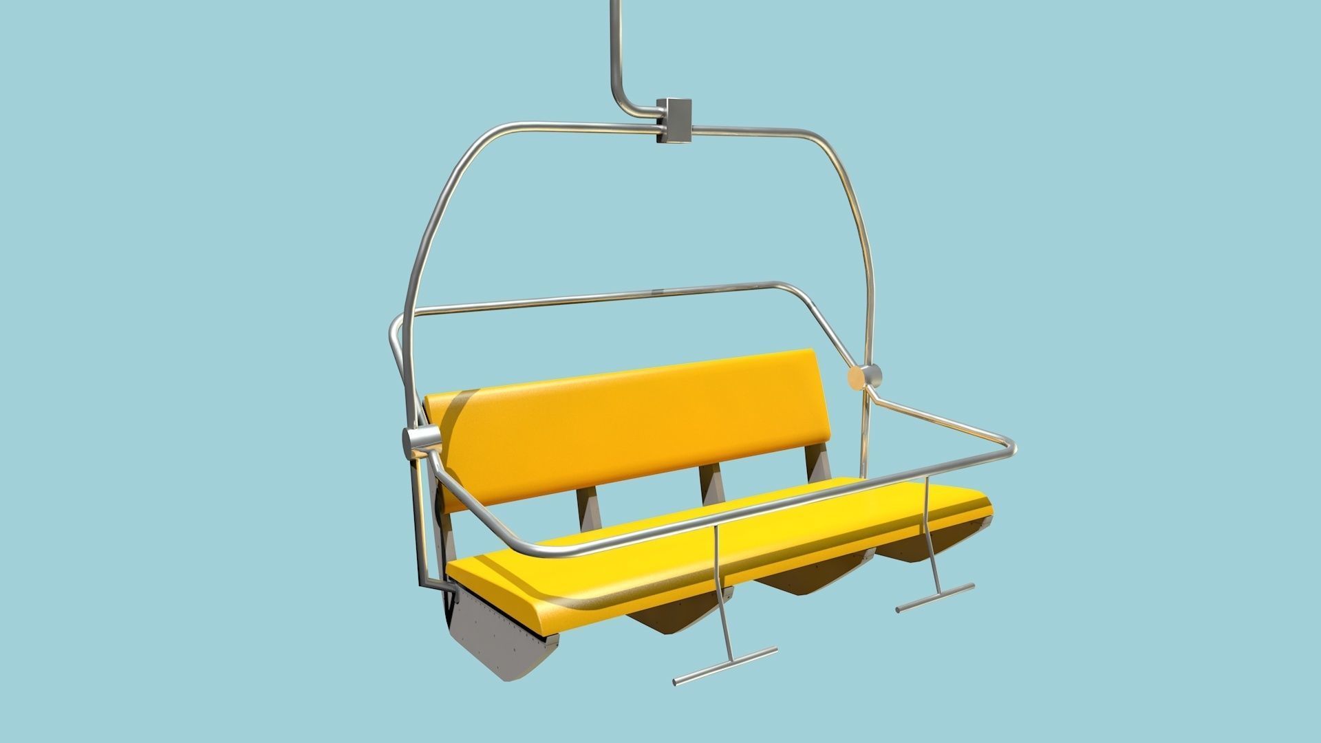 SKI LIFT cableway chairlift simple for AR VR GAMES RENDERING free VR ...