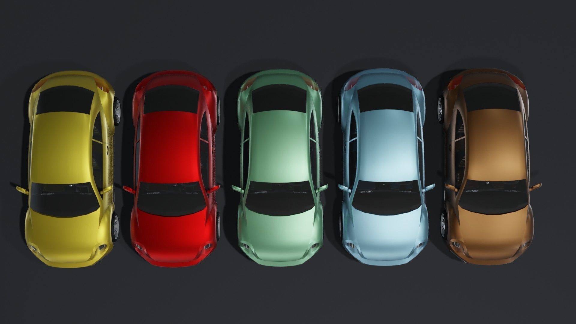 3D model Generic Compact Car With Interior Lowpoly 3D Model VR / AR ...