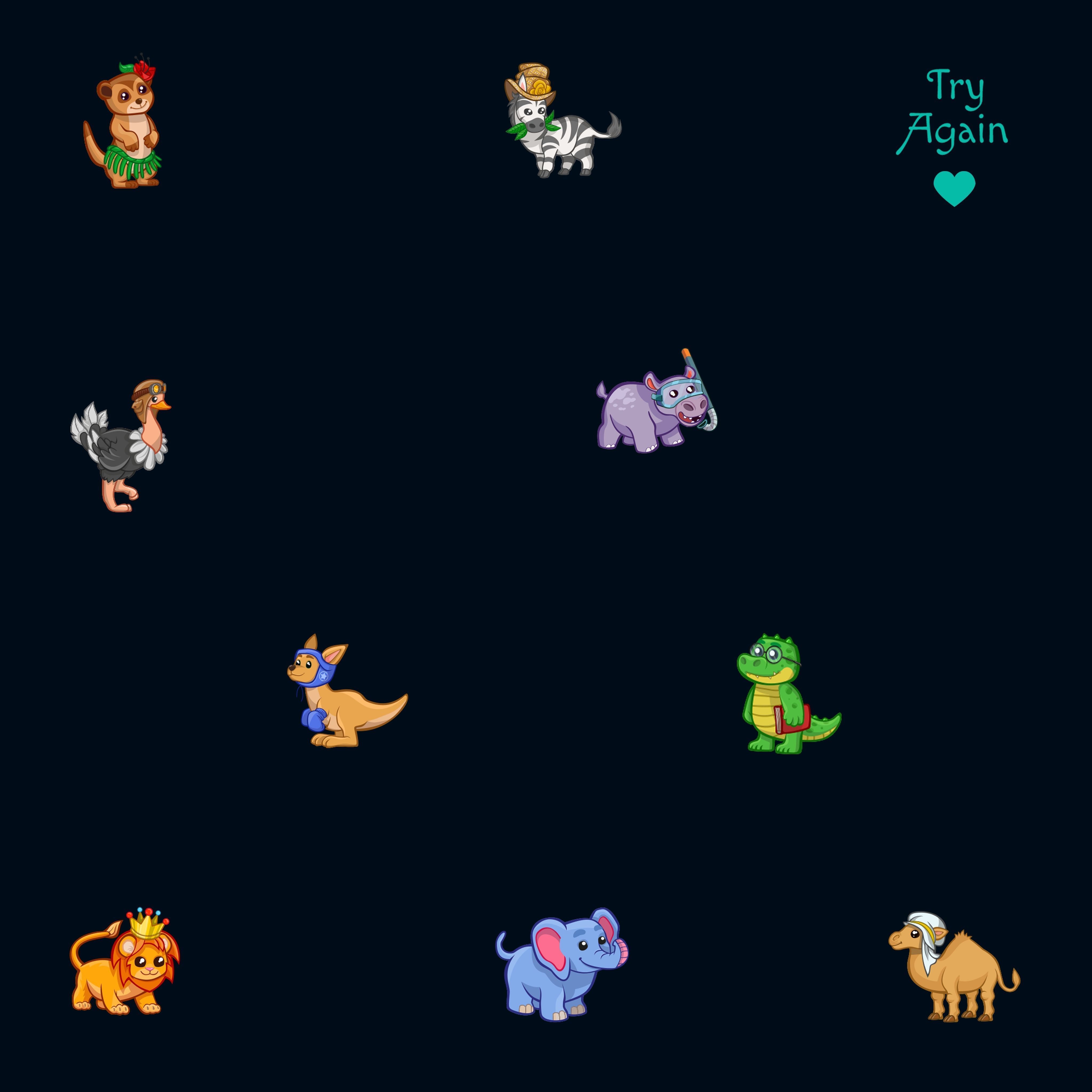 Perfect Hexagon Memory Game for Kids free VR / AR / low-poly 3D model ...