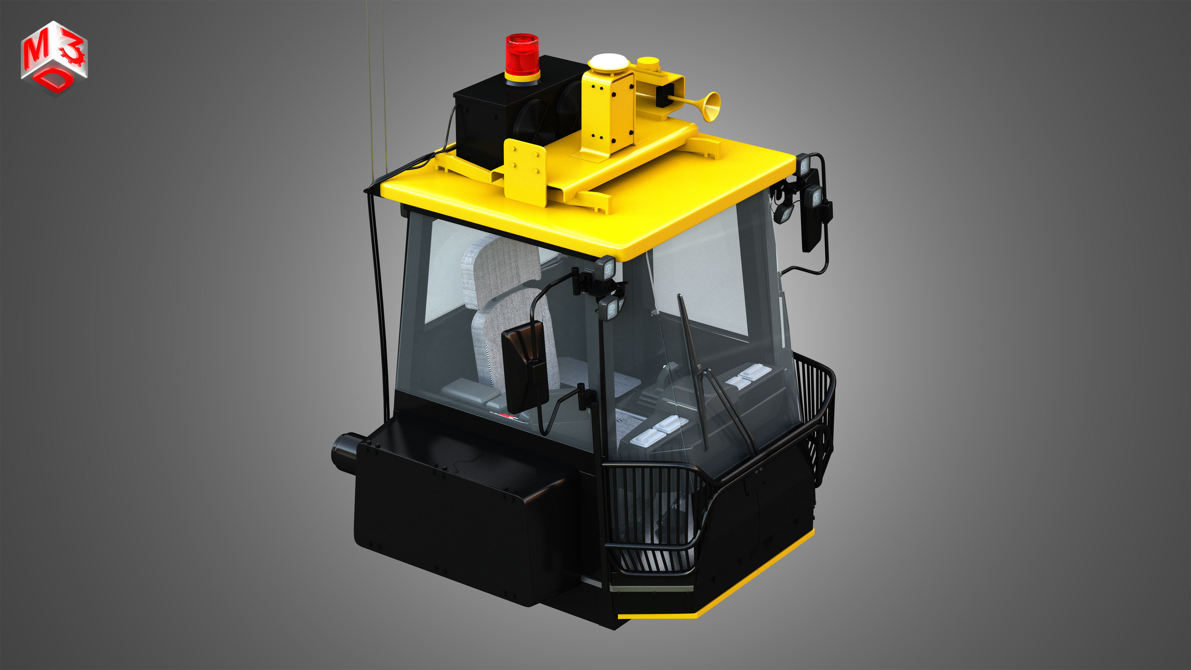 Driving Cabin - Landfill Compactor 3D model | CGTrader