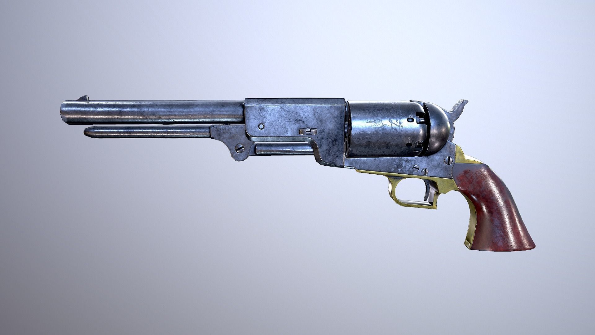 3D model Colt Walker VR / AR / low-poly | CGTrader