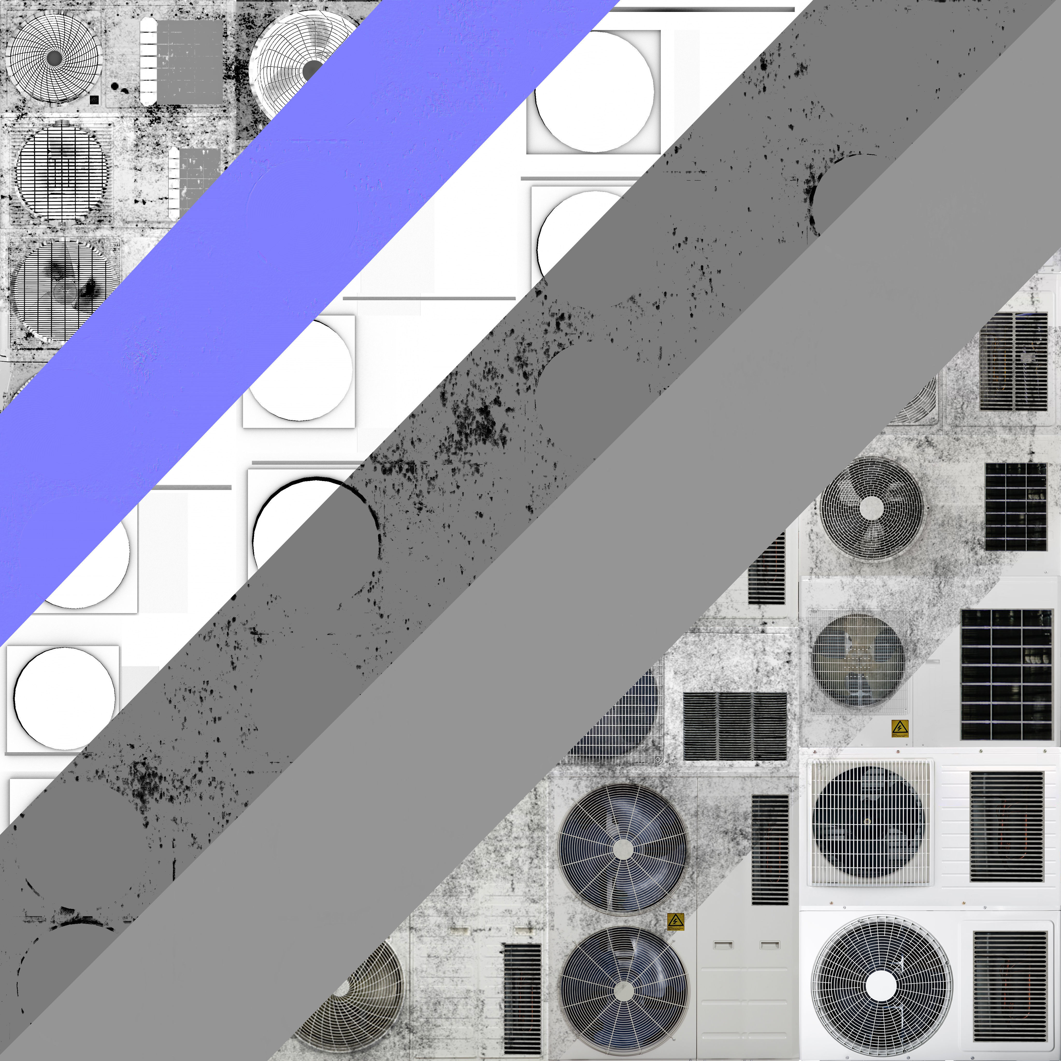 3D model 26 Air Conditioner Clean And Dirty Textures With One Texture ...