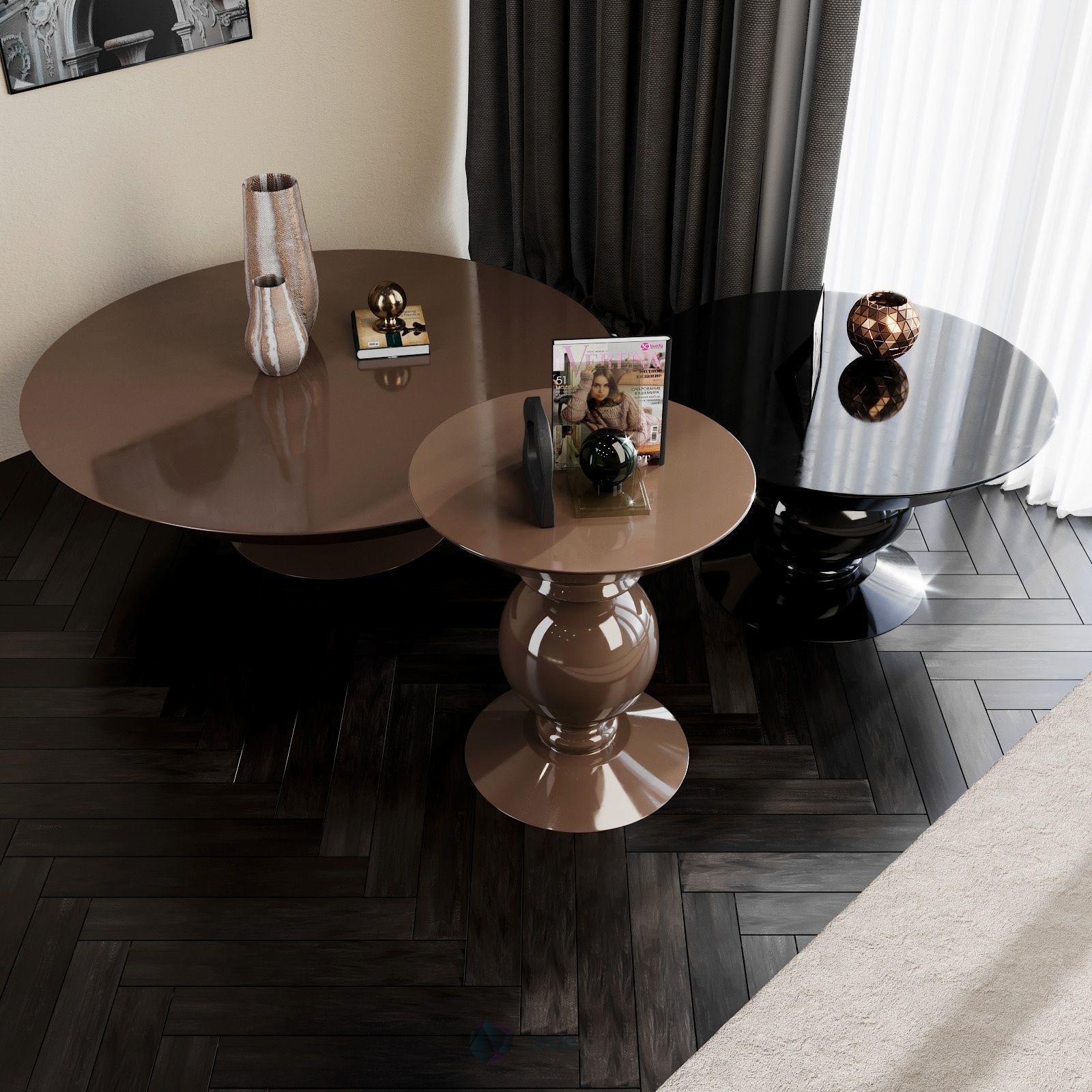 Modern tables 3D model | CGTrader