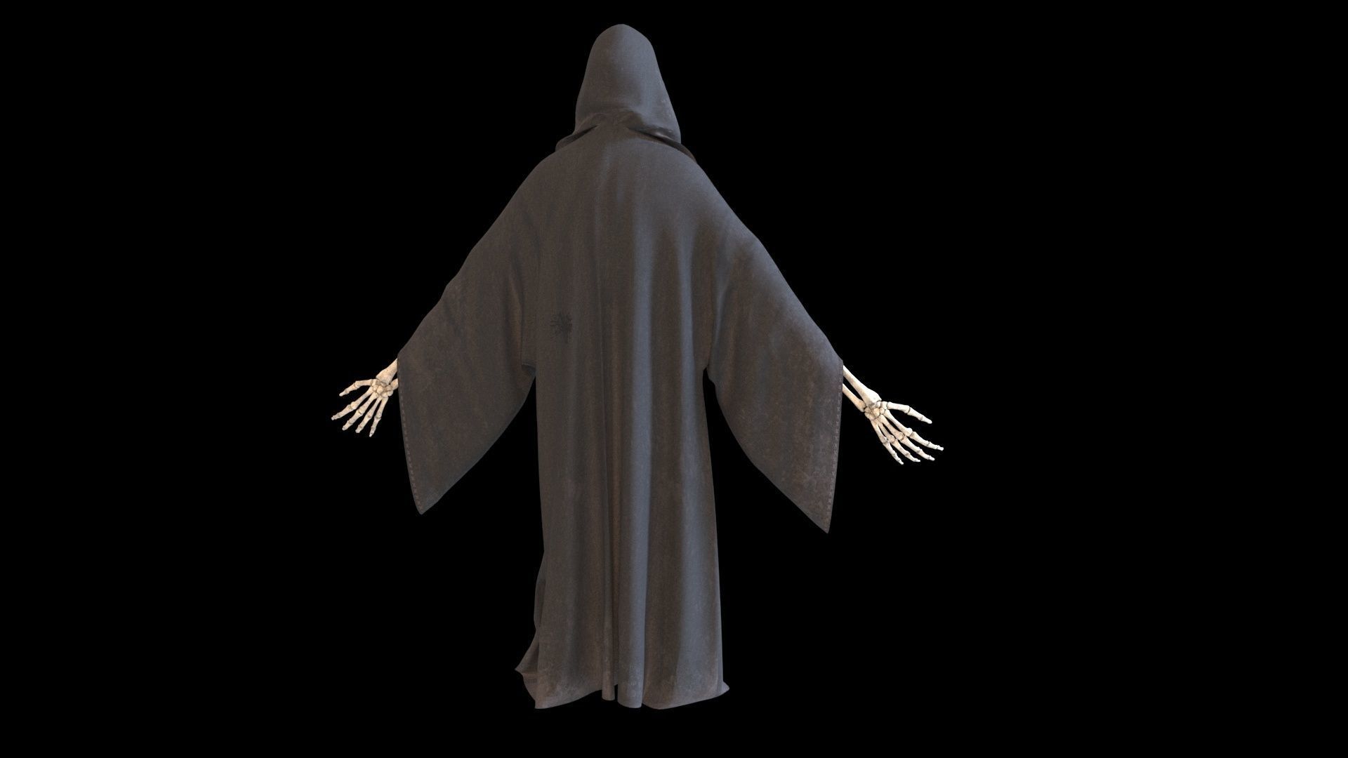 3D model Reaper cloak with skeletons VR / AR / low-poly | CGTrader