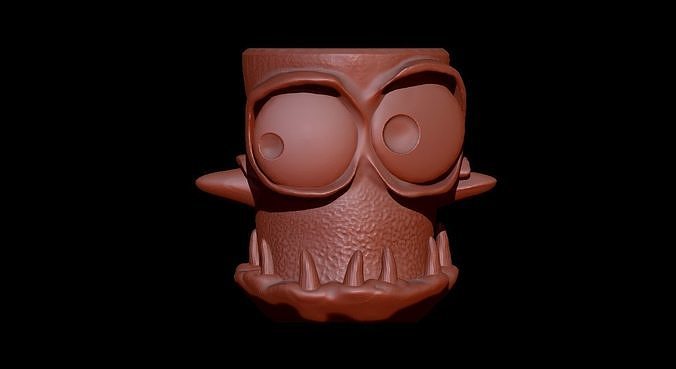 Monster pot 2 stl for 3D printing 3D print model 3D model 3D printable ...