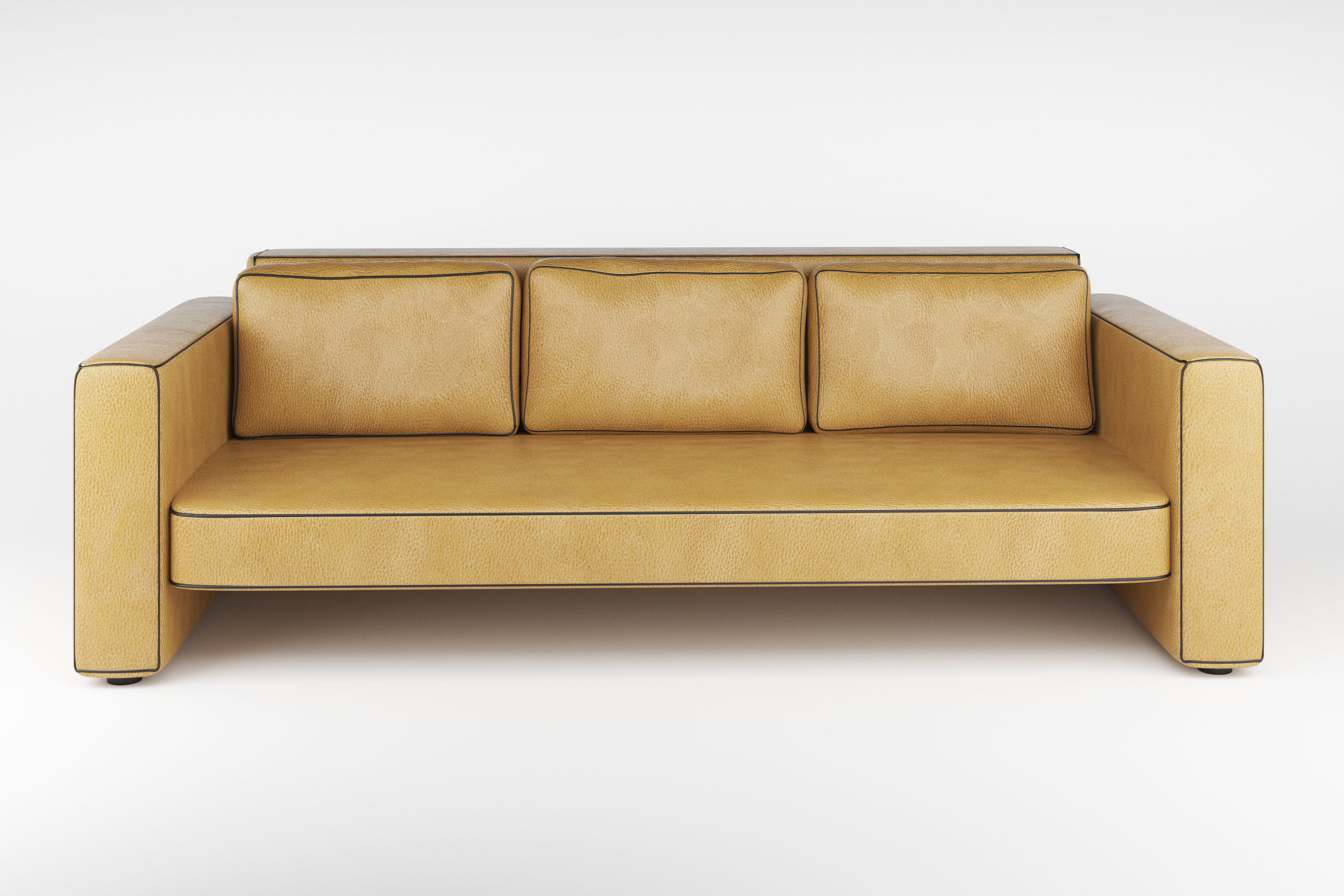 Leather sofa Contour 3D model | CGTrader