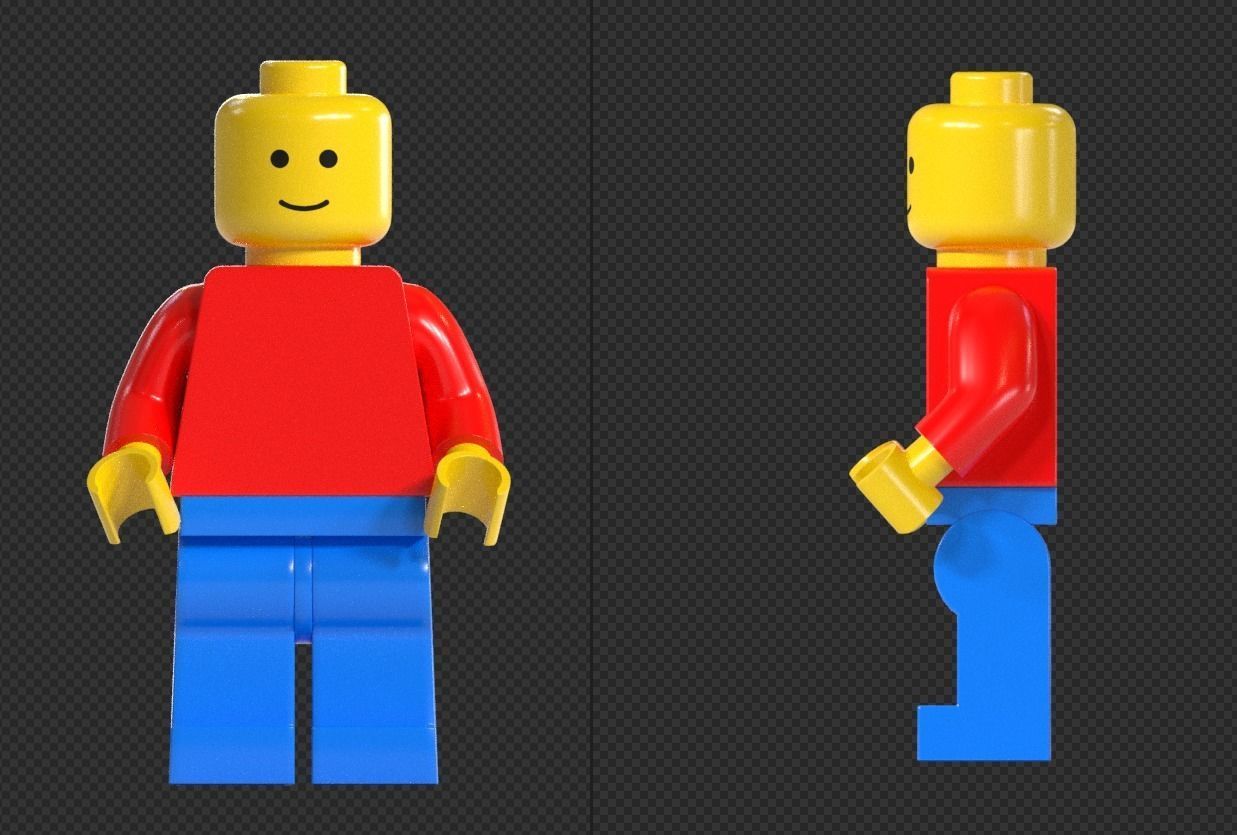 Lego Minifigure 3D model rigged | CGTrader