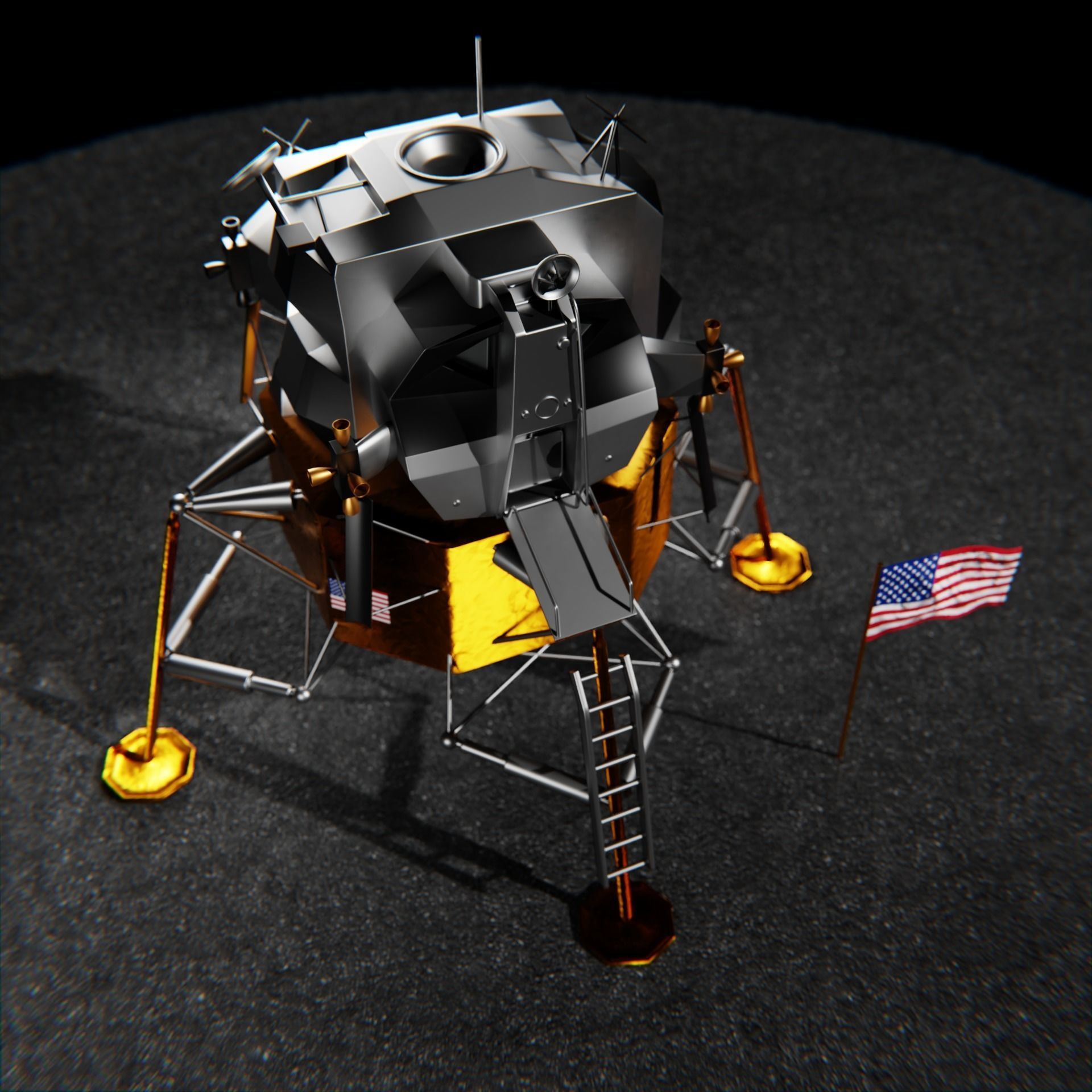 Apollo Lunar Module 3D model | CGTrader
