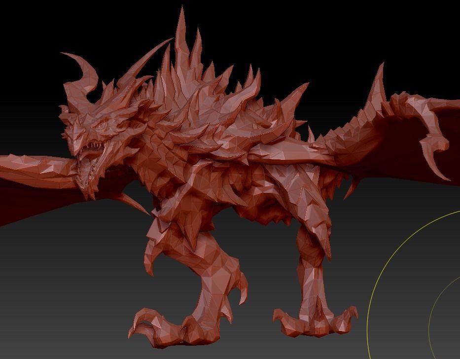 Flying dragon 3D model | CGTrader