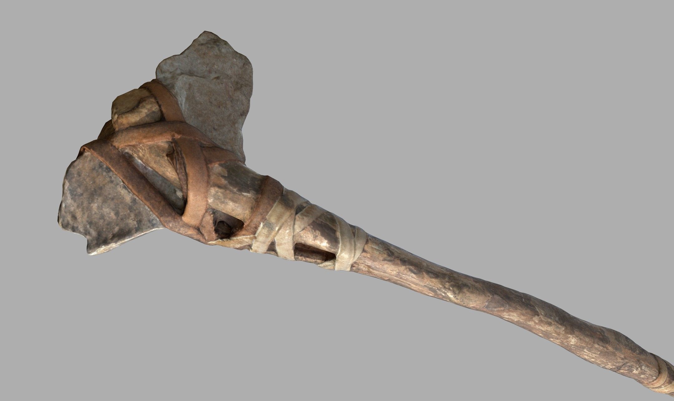 3D model Primitive Axe -Bone and stone Collection VR / AR / low-poly ...