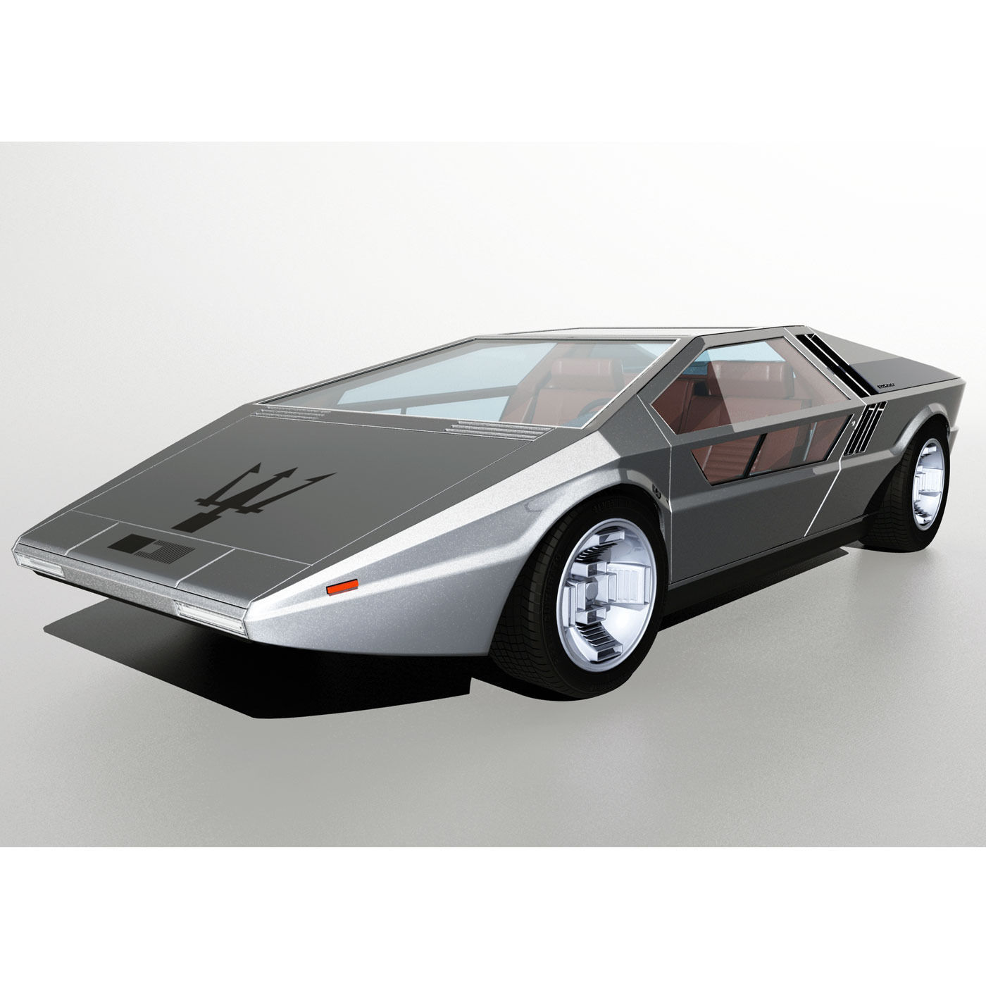 1971 Maserati Boomerang Concept Car 3D model | CGTrader
