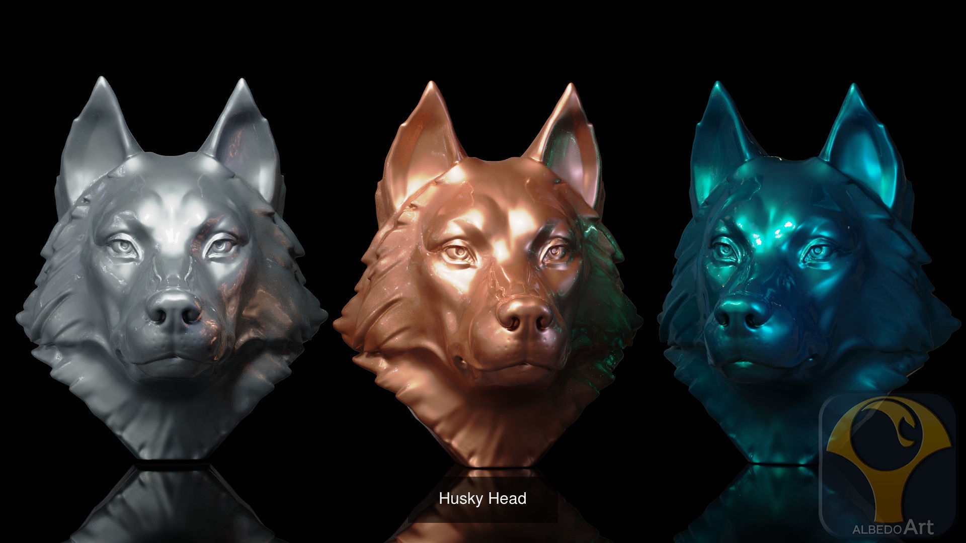 Dog Head 3D Model Collection | CGTrader