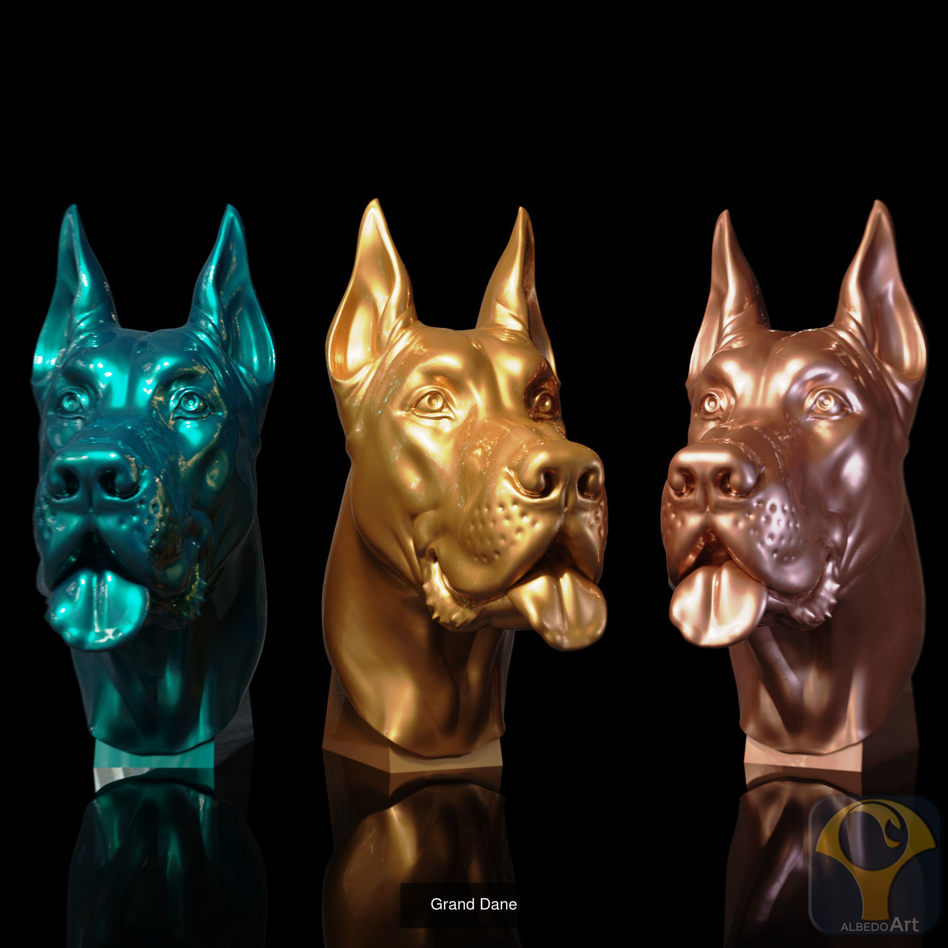 Dog Head 3D Model Collection | CGTrader
