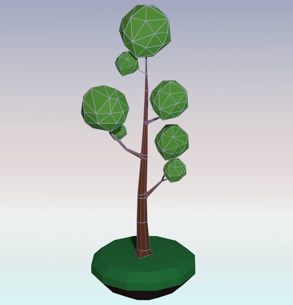 Simple 3D low poly tree free VR / AR / low-poly 3D model | CGTrader