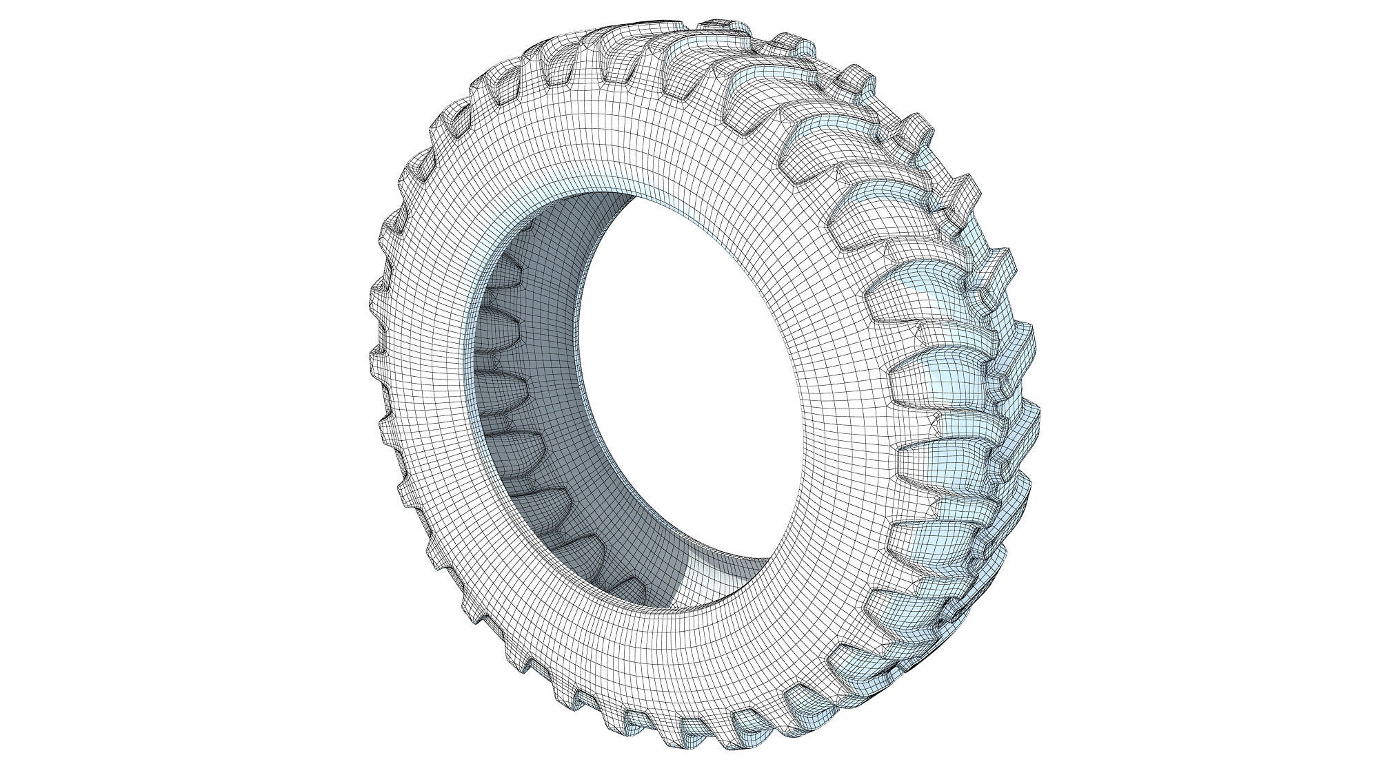 Off Road Tractor Tire 3D model | CGTrader