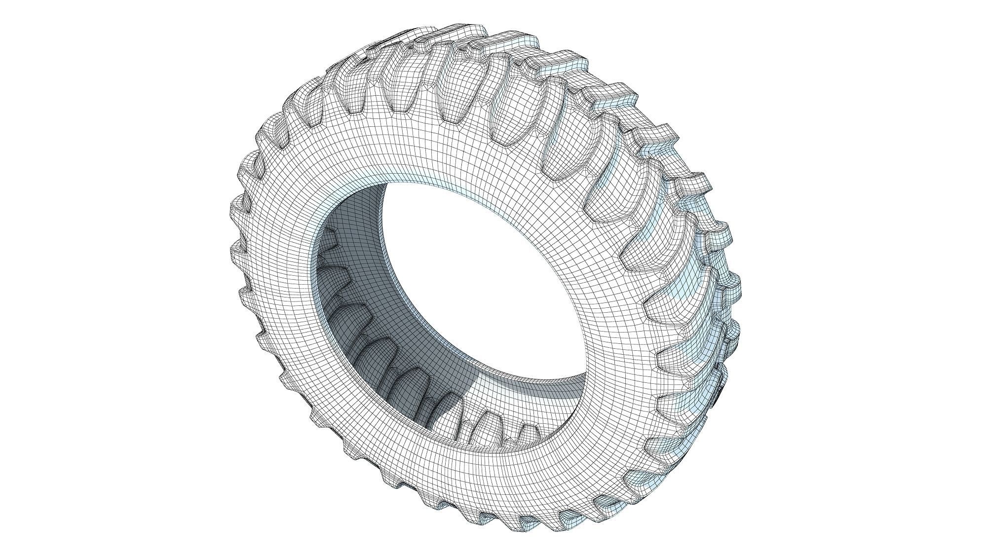 Off Road Tractor Tire 3D model | CGTrader