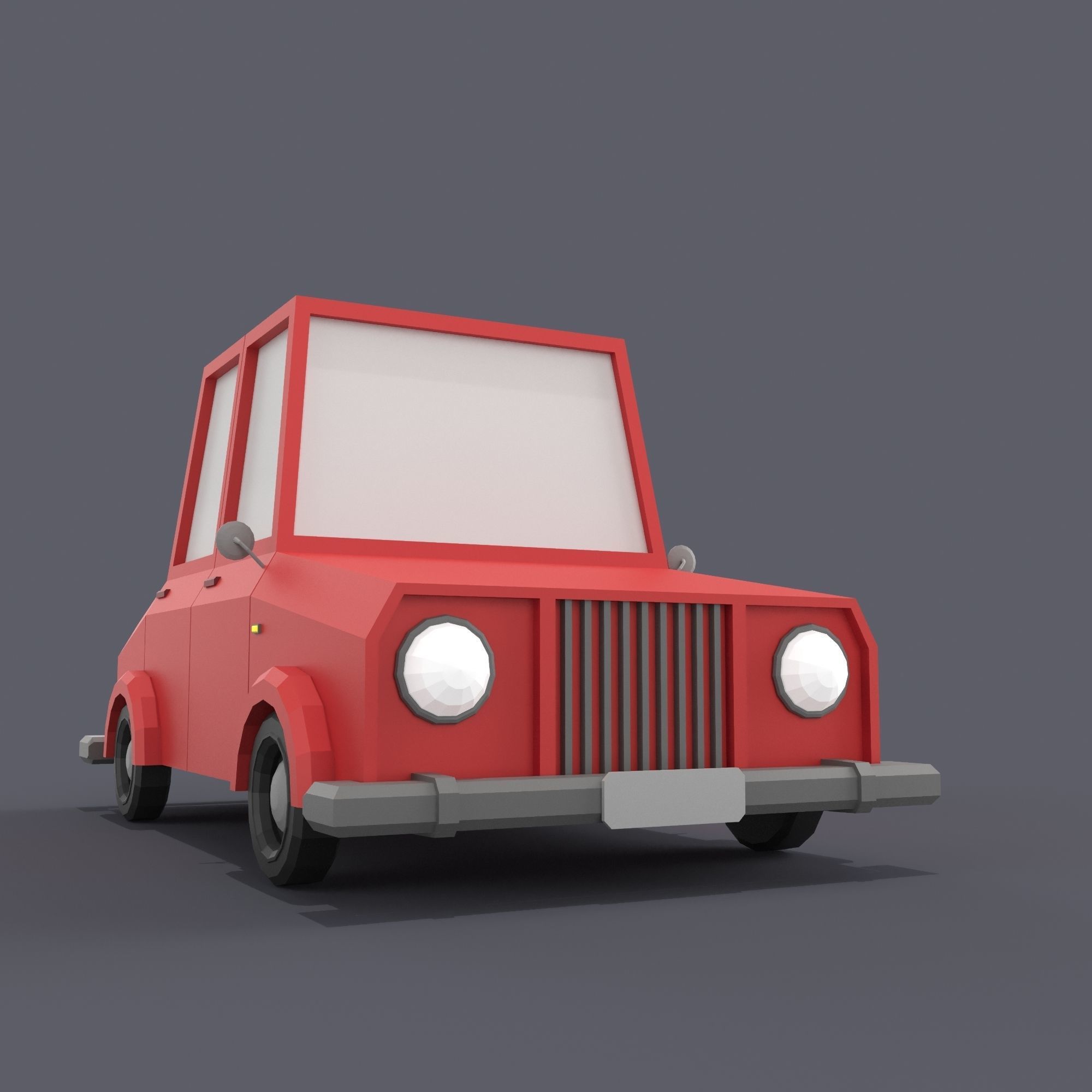 Cartoon Low Poly Cars 3D model | CGTrader