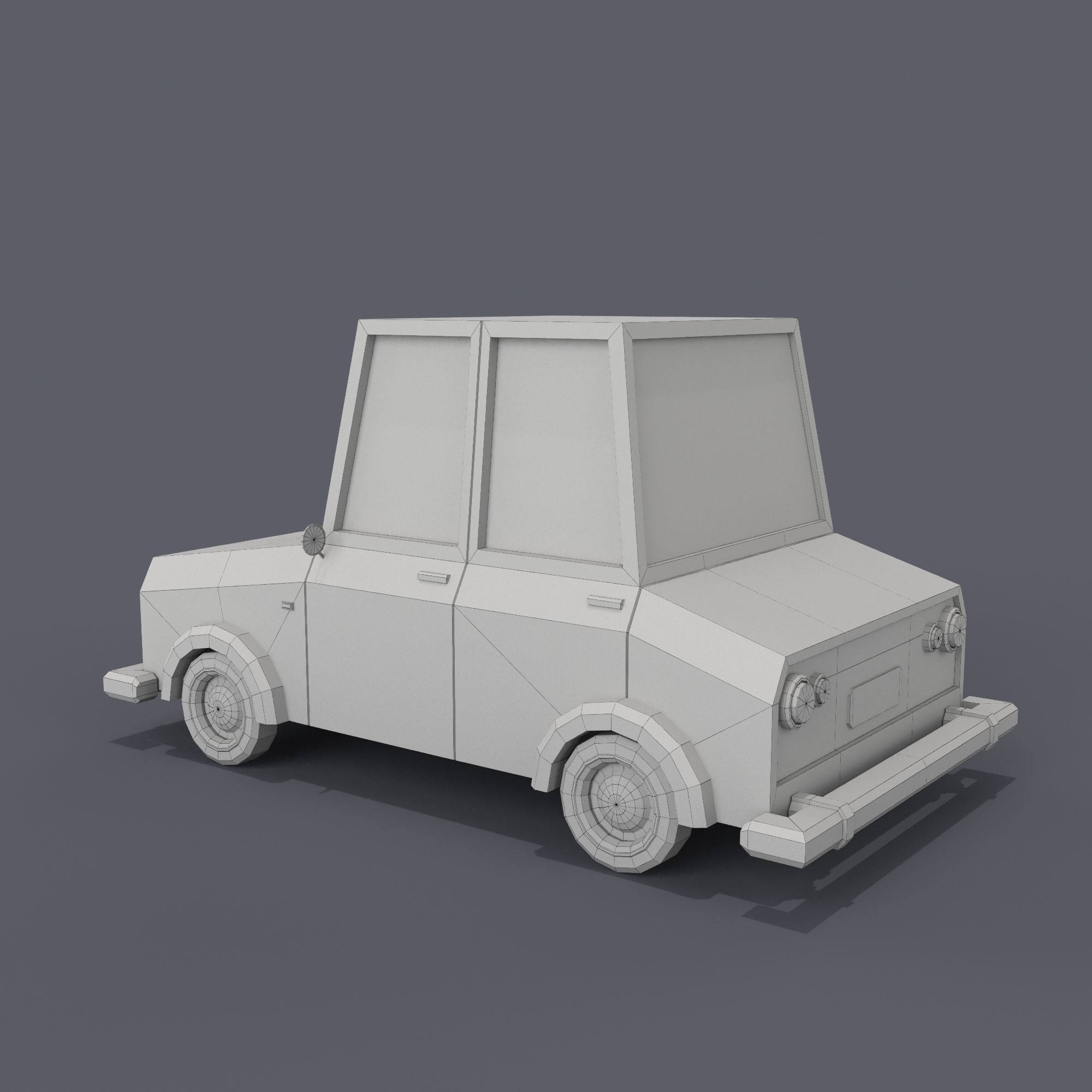 Cartoon Low Poly Cars 3D model | CGTrader