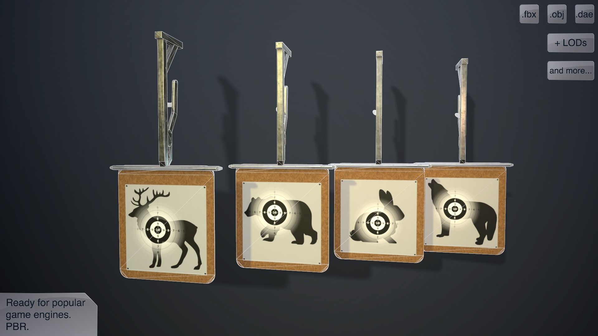 Targets vol pack free VR / AR / low-poly 3D model | CGTrader