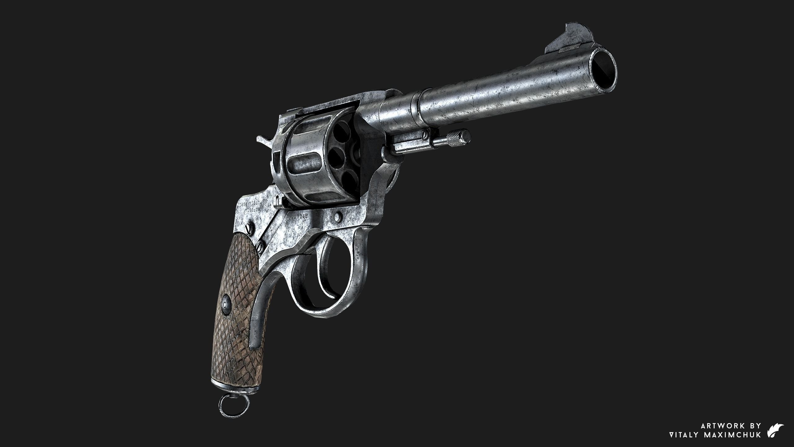 3D model Revolver Nagant M1895 | CGTrader