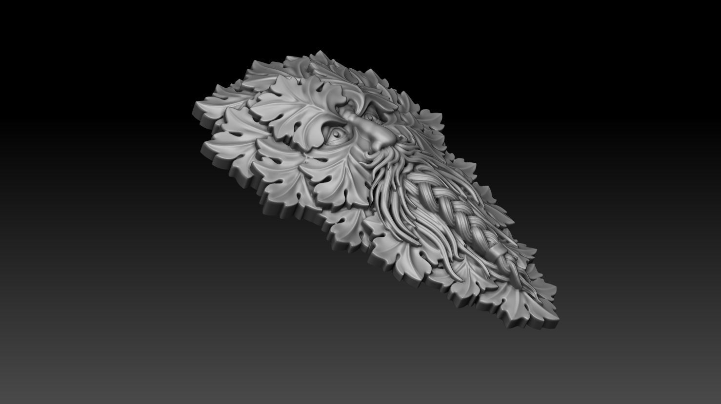 Greenman 3 ornate man mask 3D model 3D printable | CGTrader