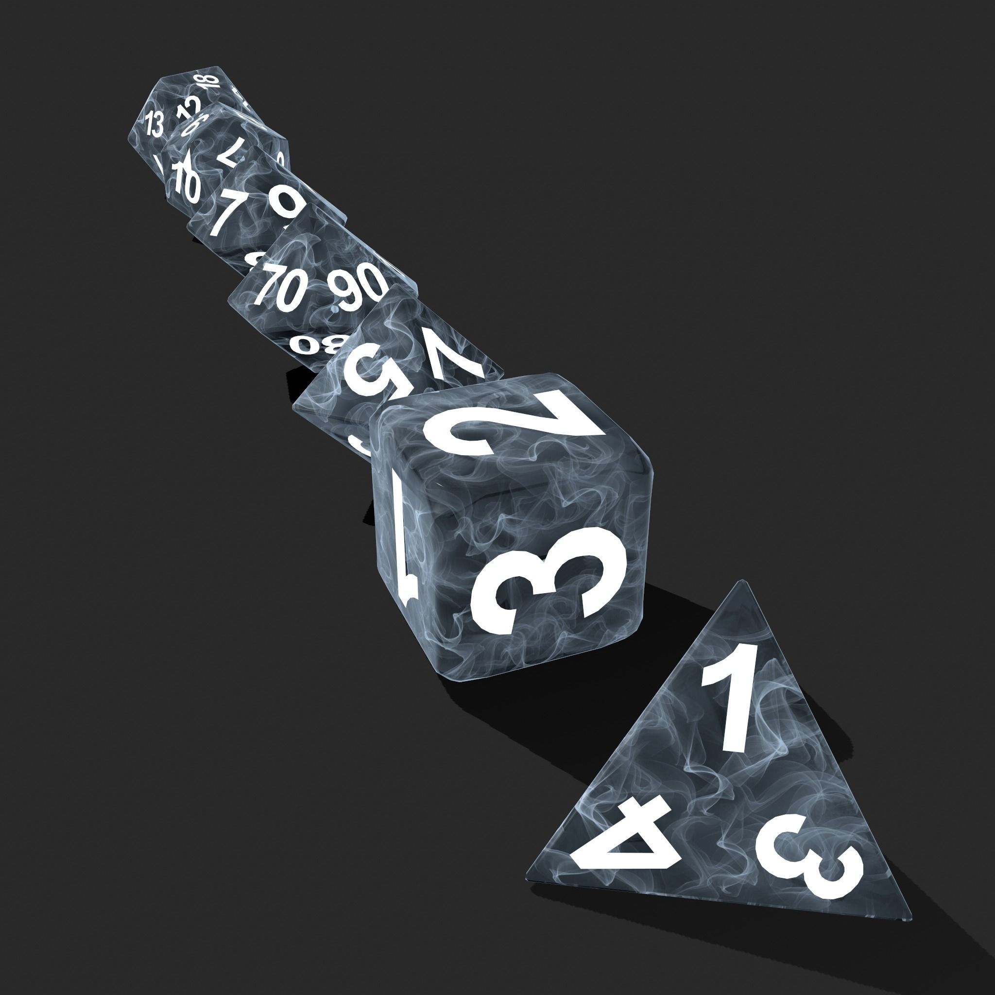 RPG Game Dice 3D model | CGTrader