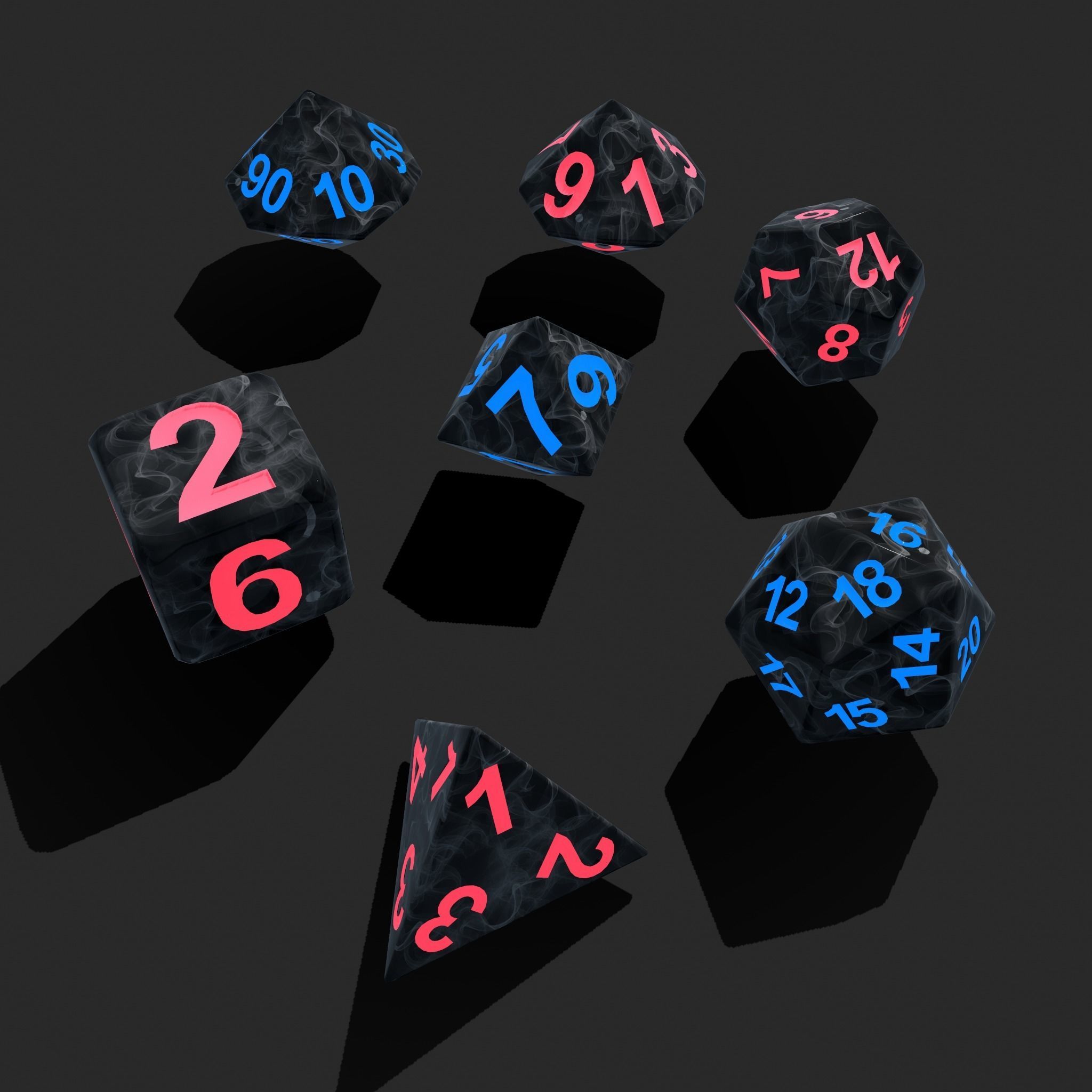 RPG Game Dice 3D model | CGTrader