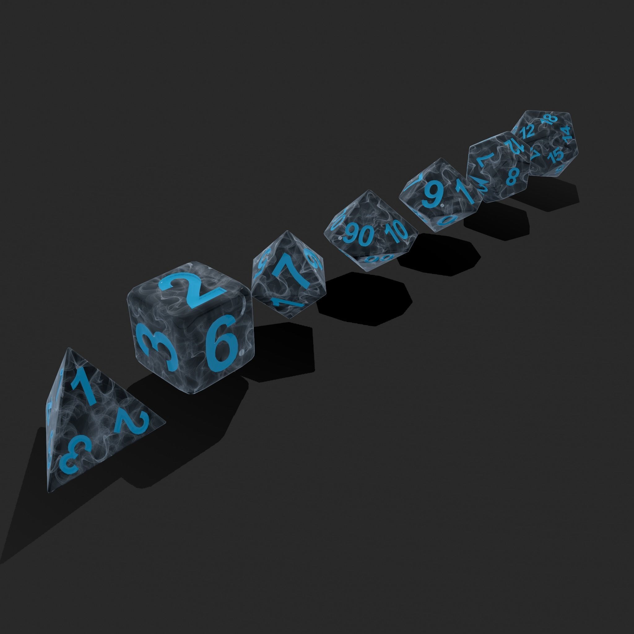 RPG Game Dice 3D model | CGTrader
