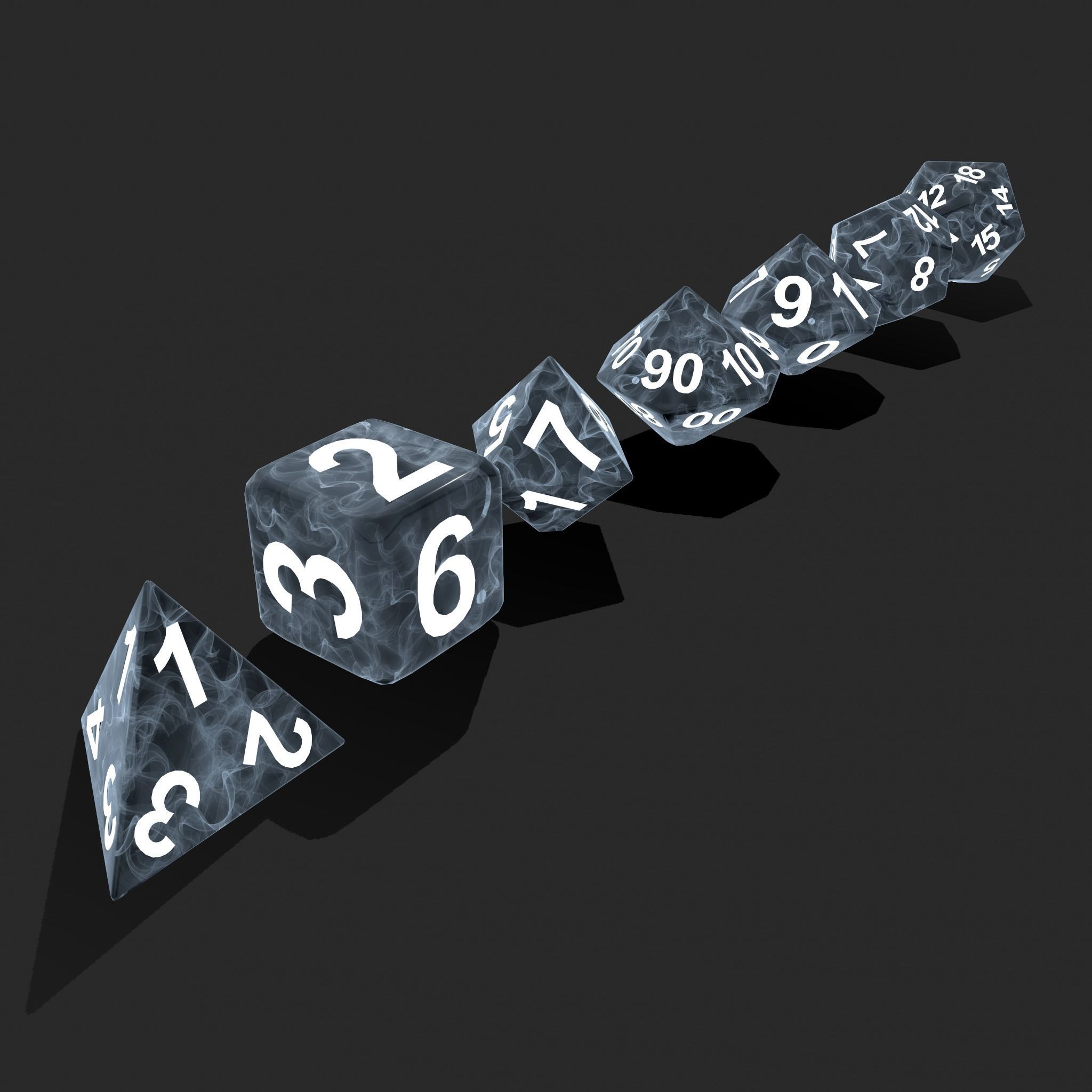 RPG Game Dice 3D model | CGTrader