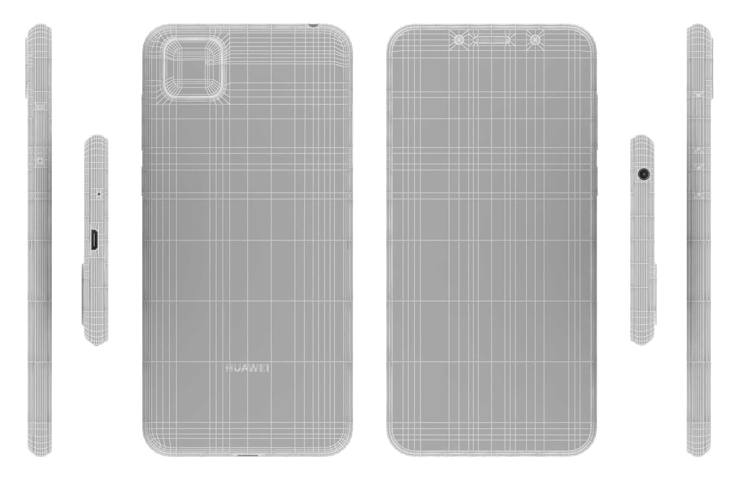 Huawei Y5p Midnight Black 3D model | CGTrader