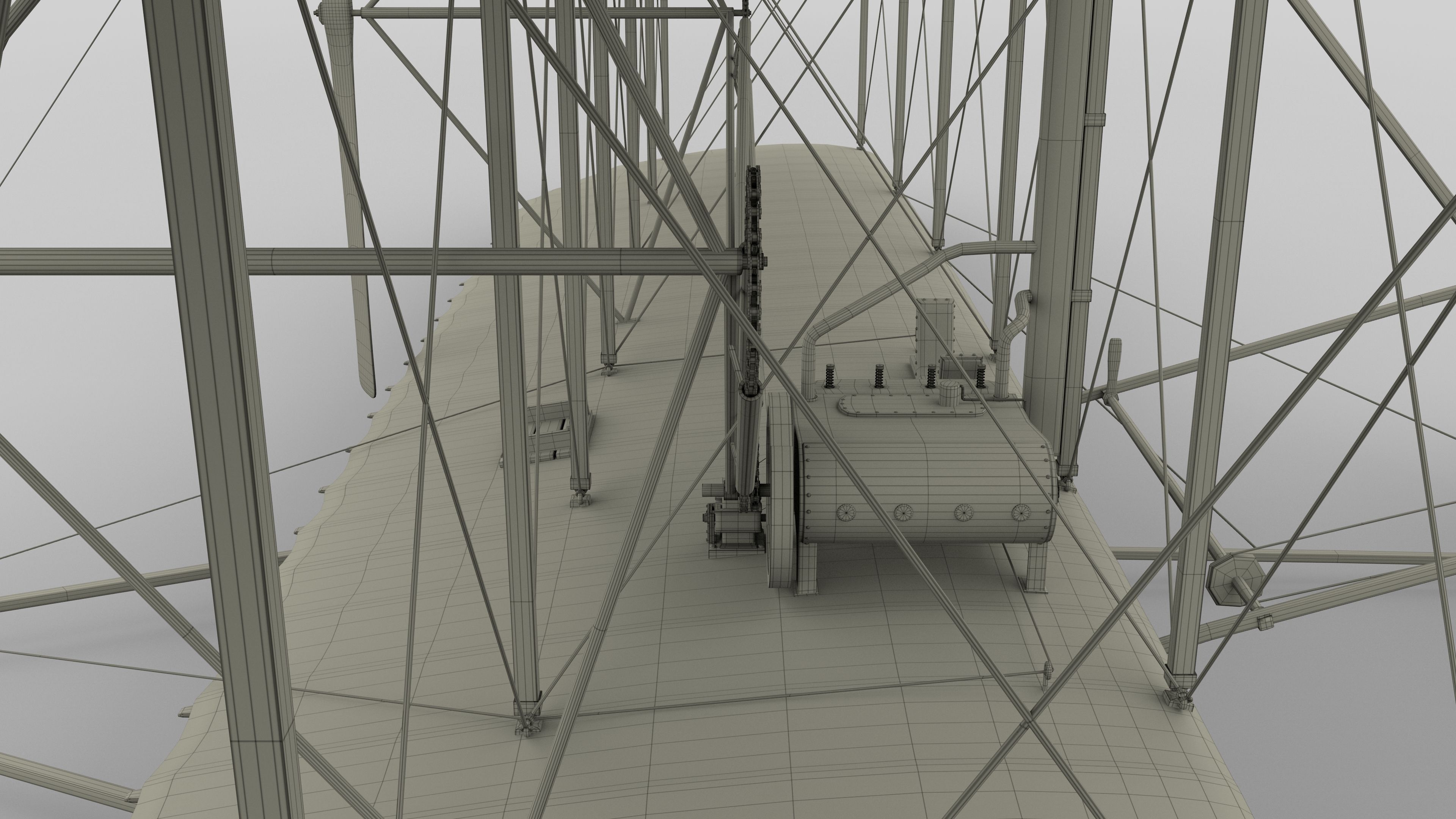 Rigged Wright Flyer 1903 3D model | CGTrader