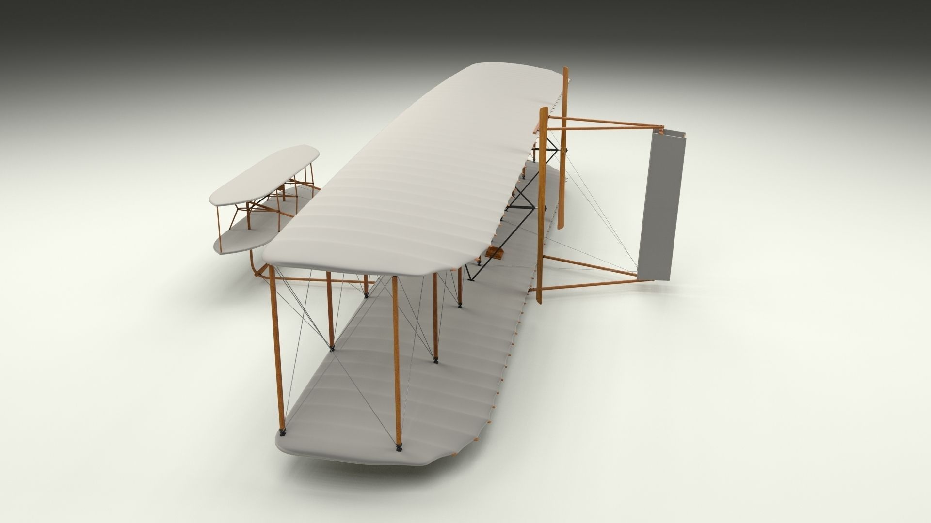 Rigged Wright Flyer 1903 3D model | CGTrader