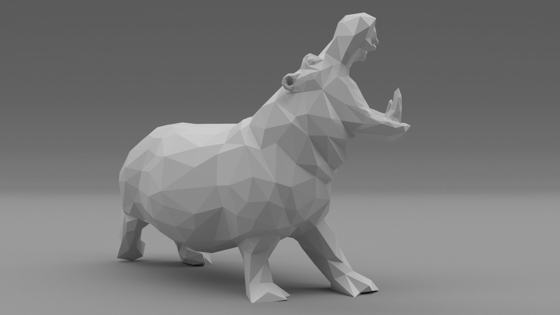 Low Poly - Triangulated Stylized animals pack 3D print 3D model 3D ...