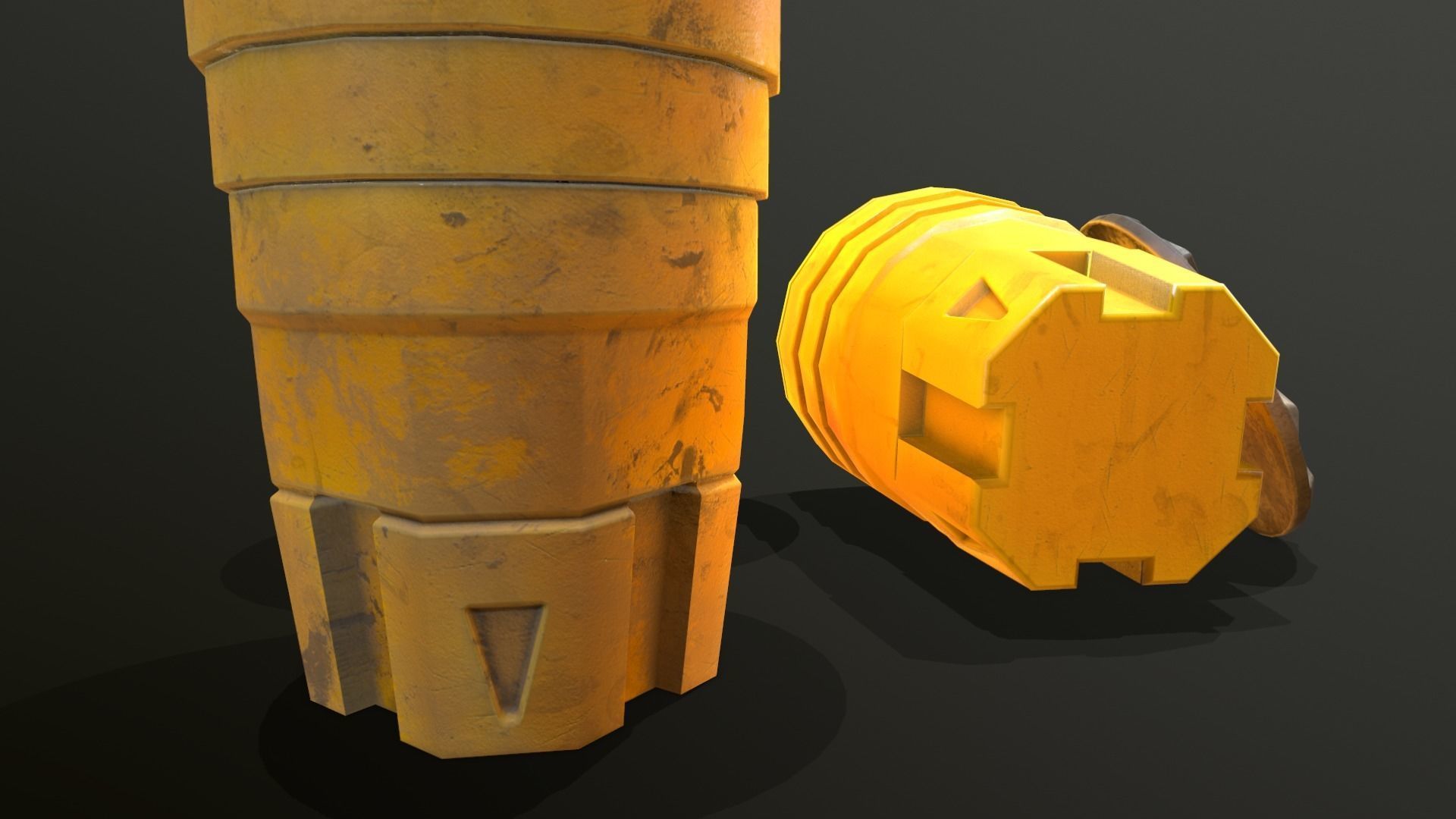 3D model Sand Crash Barrel Game-ready VR / AR / low-poly | CGTrader