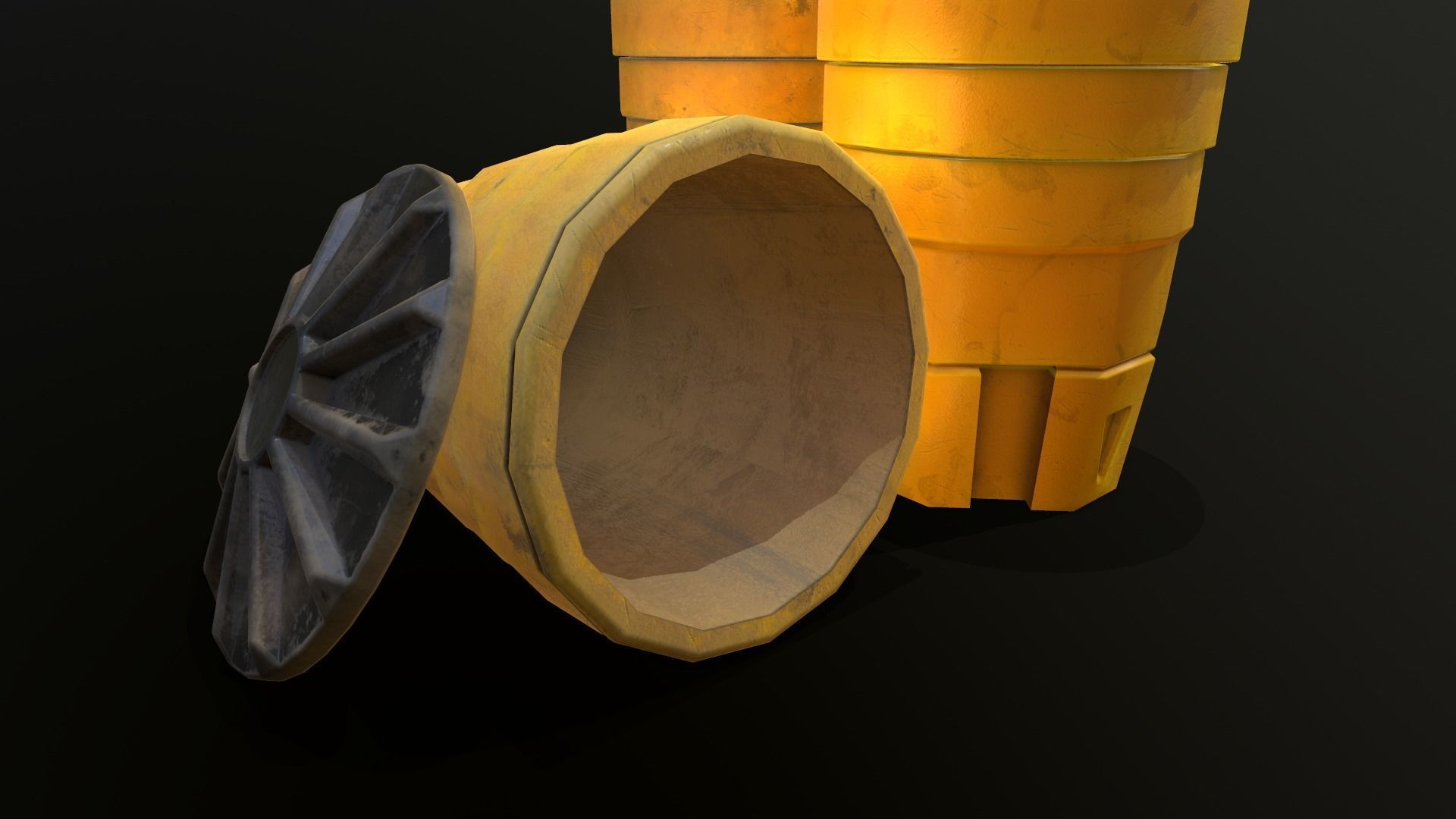 3D model Sand Crash Barrel Game-ready VR / AR / low-poly | CGTrader