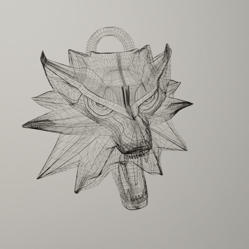 Witcher amulet 3D model | CGTrader