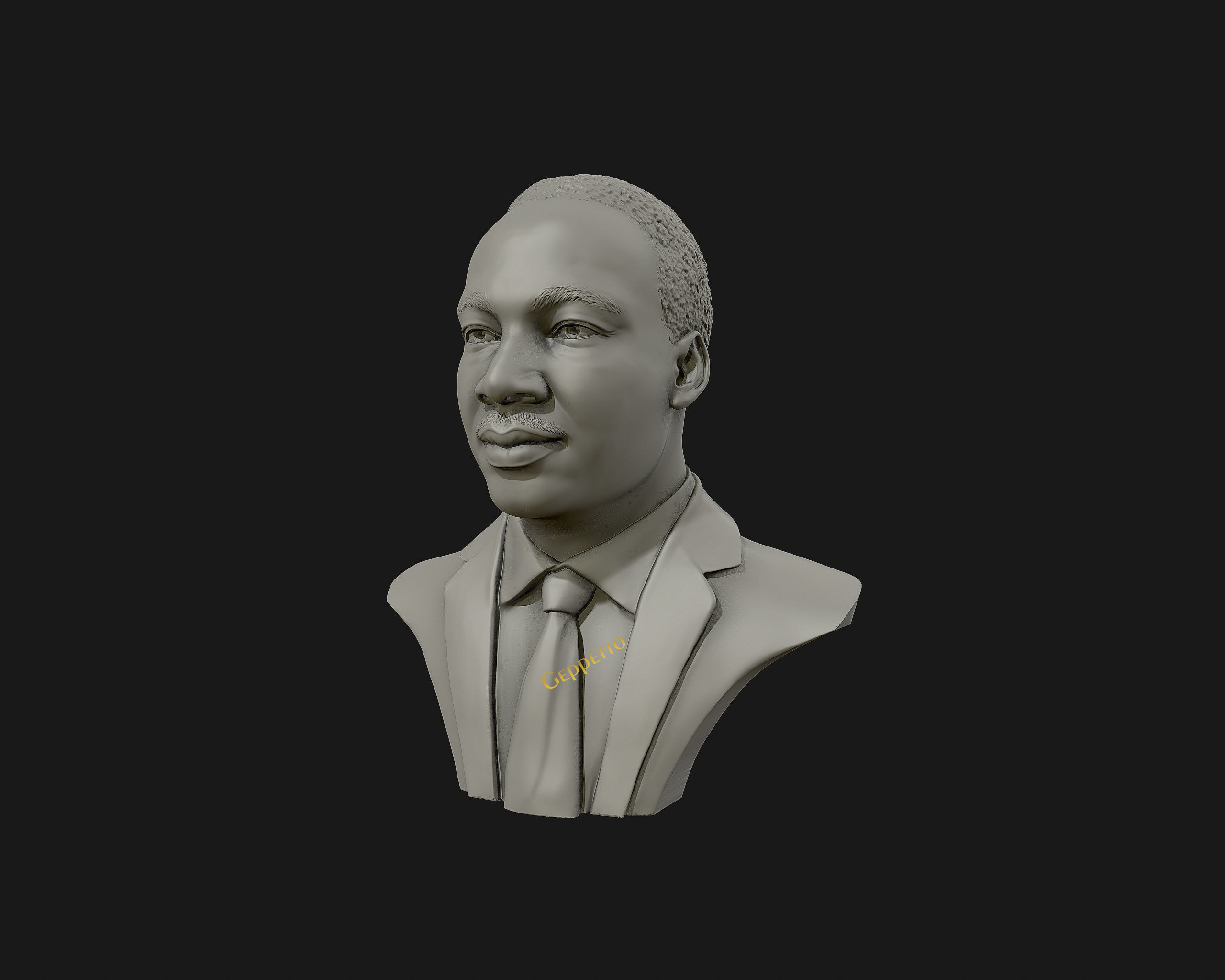 Martin Luther King head sculpture ready to 3D print 3D model 3D ...